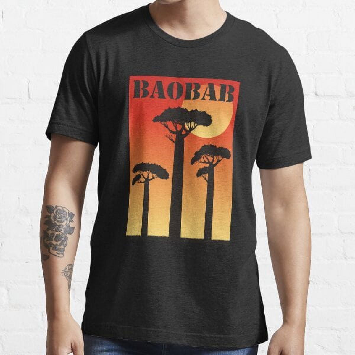 Baobab Madagascar Tree African Black T-shirt - Walmart.com