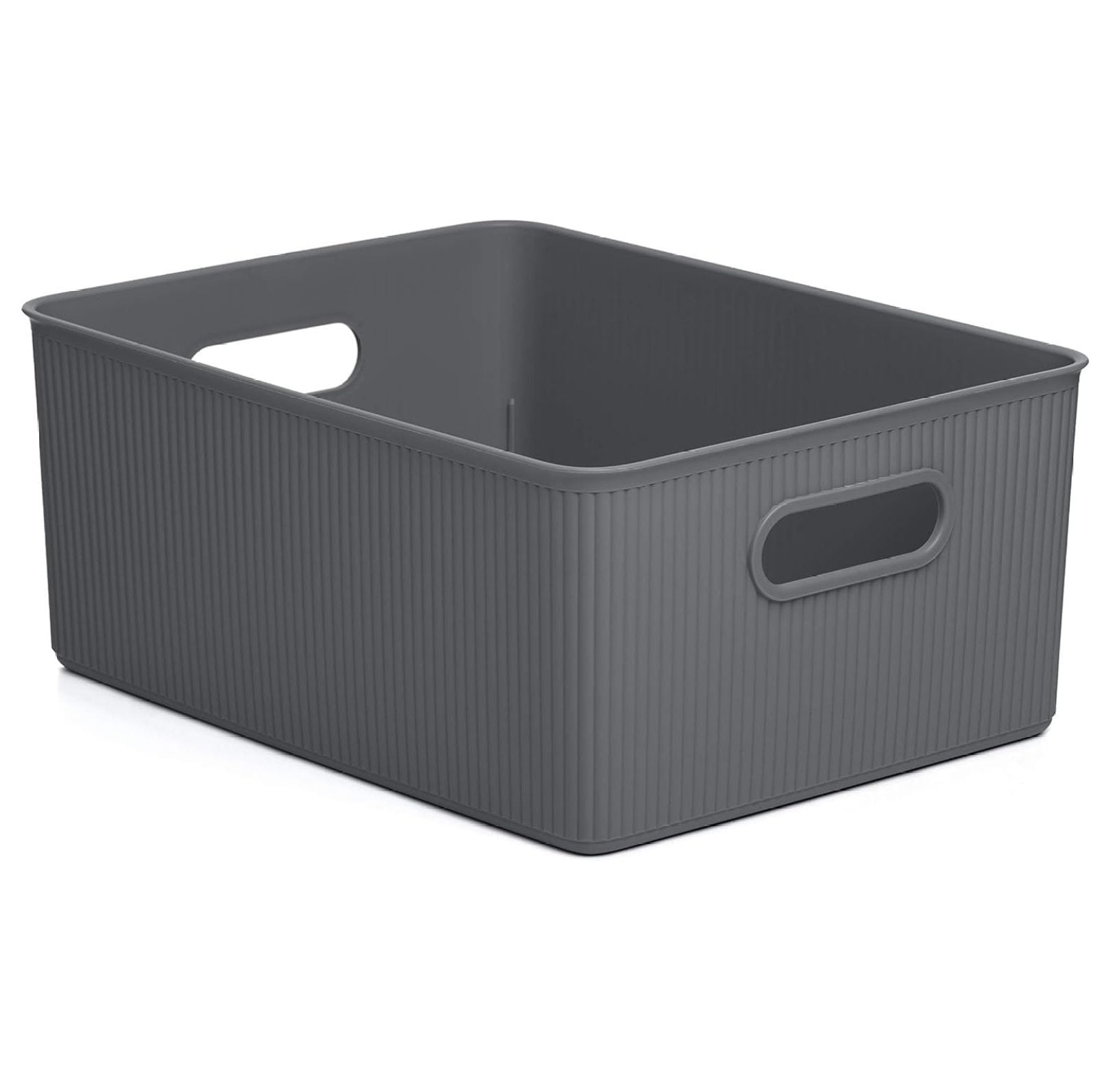 Baobab Storage Basket 15L - Multipurpose Plastic Box Organizer - Grey ...