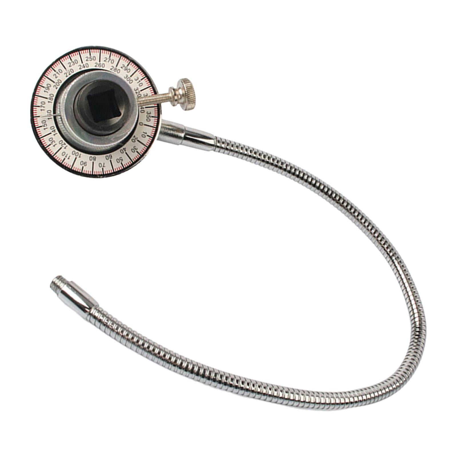 Baoblaze 1/2 inch Wrench Angle Gauge 360 degreeAdjustable Clear Scale ...