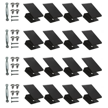 Gridwall Joining Clips Connectors for Grid Panels - Black Color - Box ...