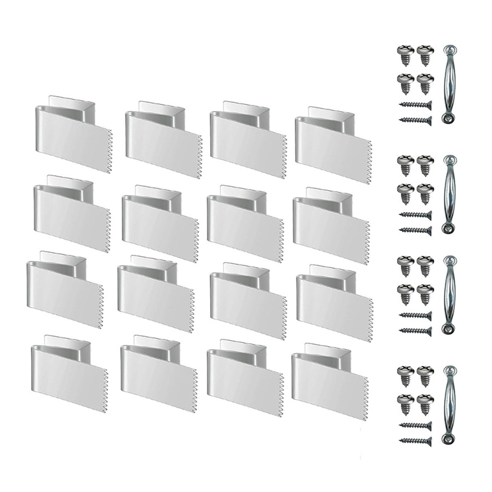 Baoblaze 16x Window Clips Reusable Window Clips for Brick Wood Stucco ...