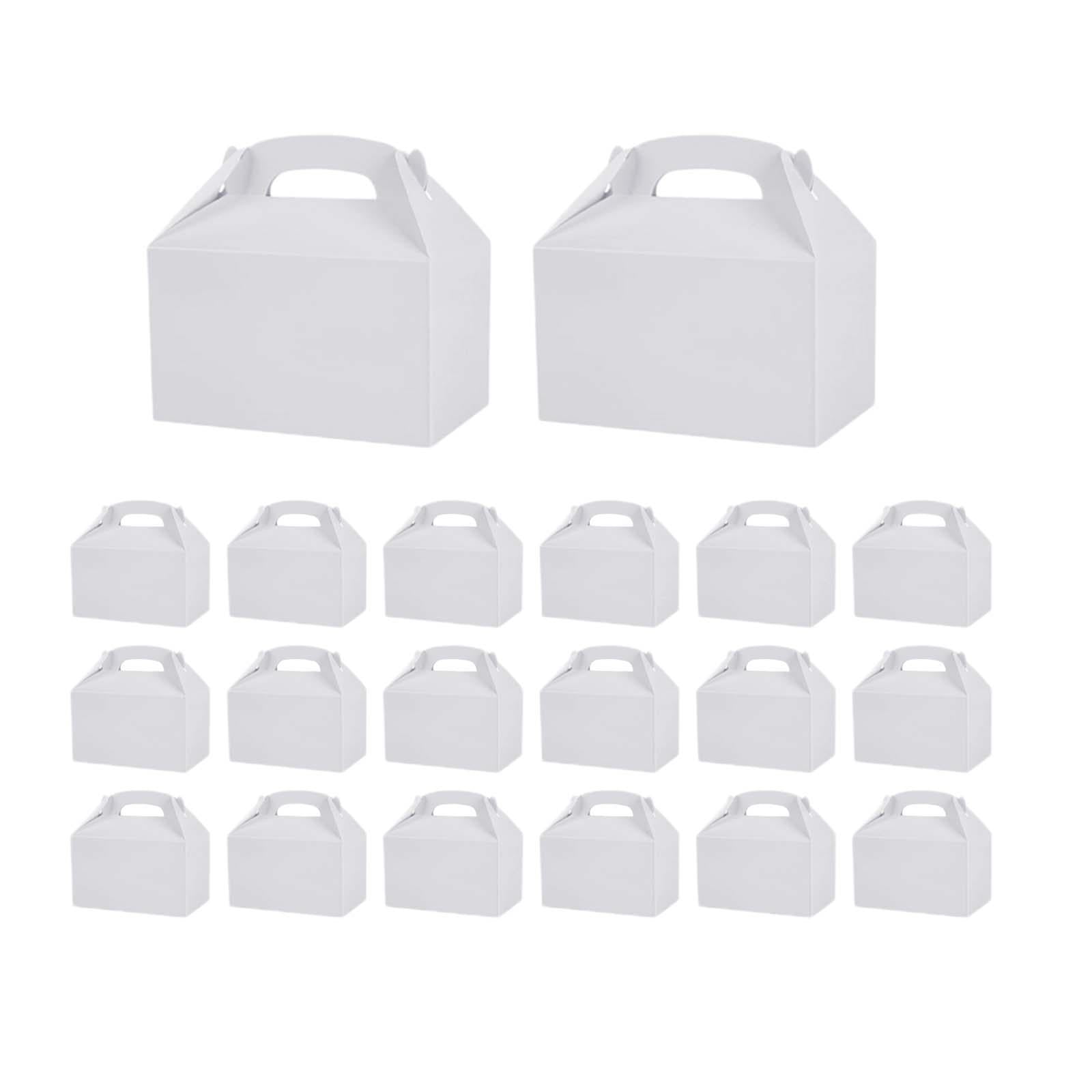 Baoblaze 20 Pieces Bakery Cake Boxes Portable with Handle for Home ...