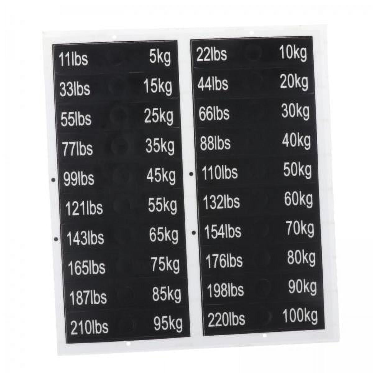 Baoblaze 2x Weight Stack Labels Weight Stickers Weight Block Label ...