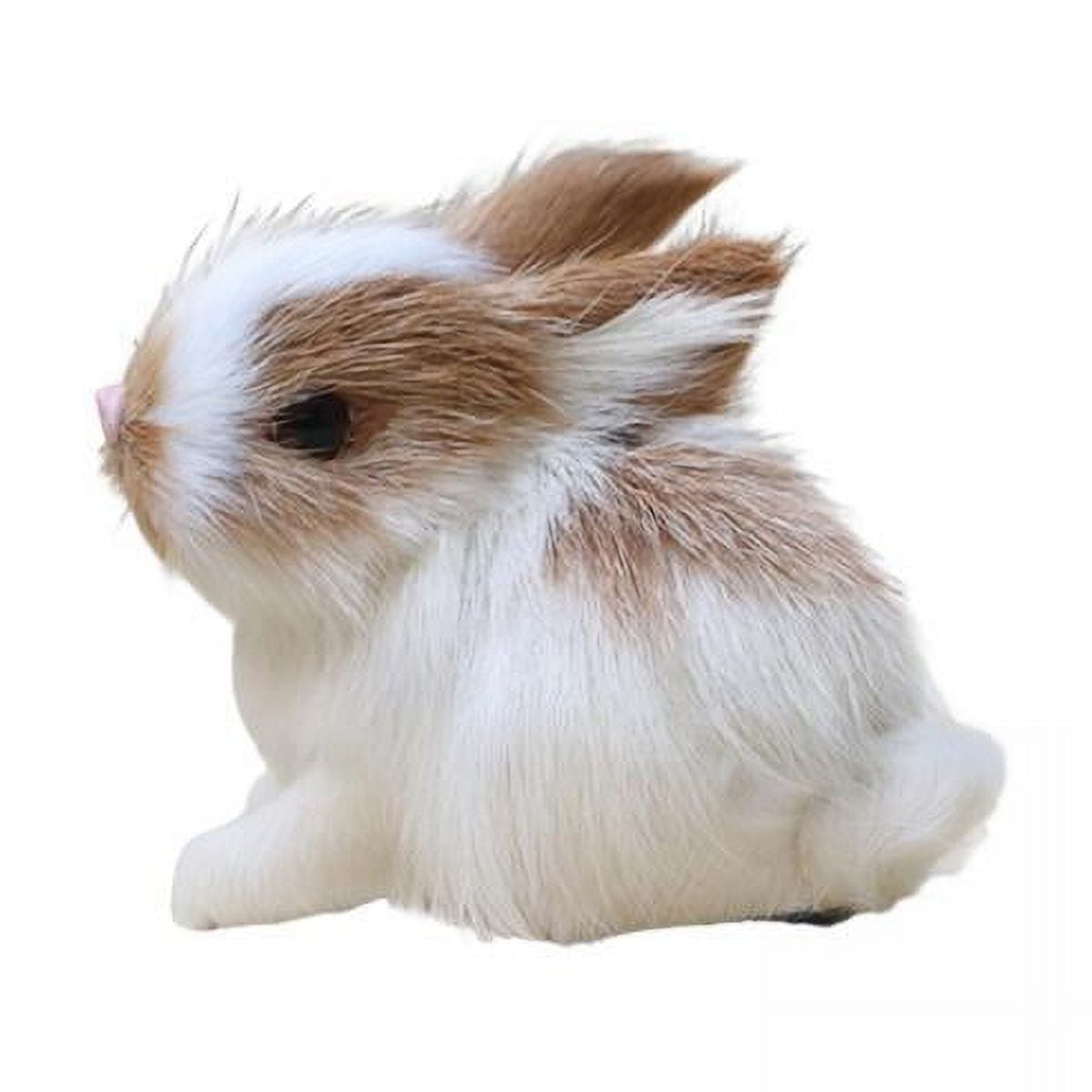 Baoblaze 3x Miniature Realistic Furry ,Realistic Bunny ,Lifelike Animal ...