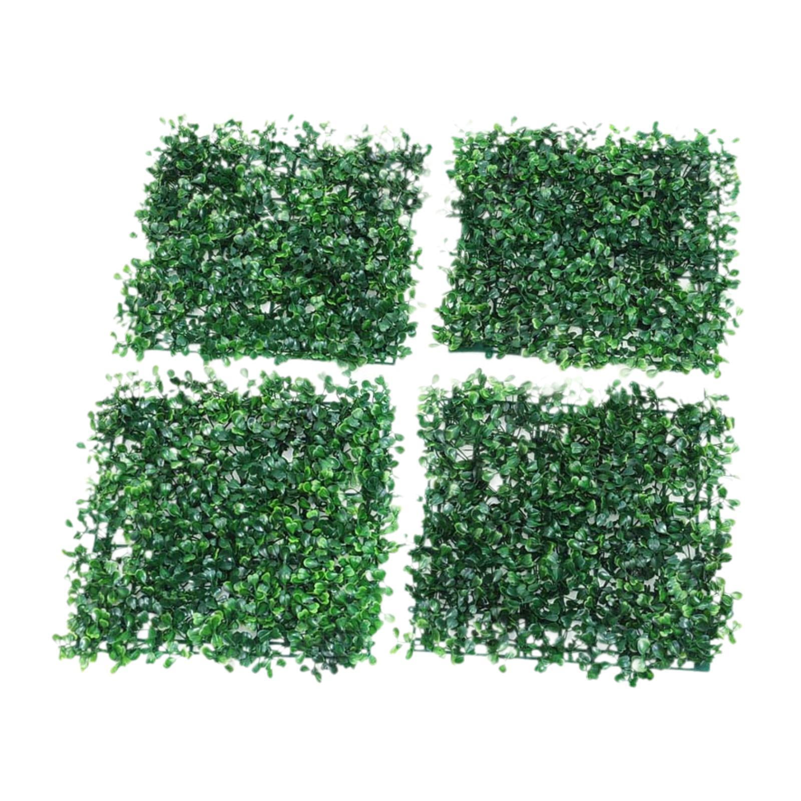 Baoblaze 4 Pieces Grass Wall Panels Artificial Grass Backdrop Wall for ...