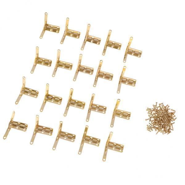 Baoblaze 4x20pcs 90 Degree Support Spring Hinge Door Hinges for Jewelry ...