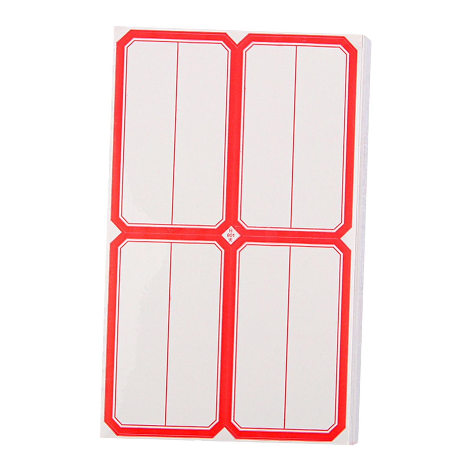 Baoblaze 50 Sheets Name Tag Labels Blank Name Badge Note Stickers Book ...