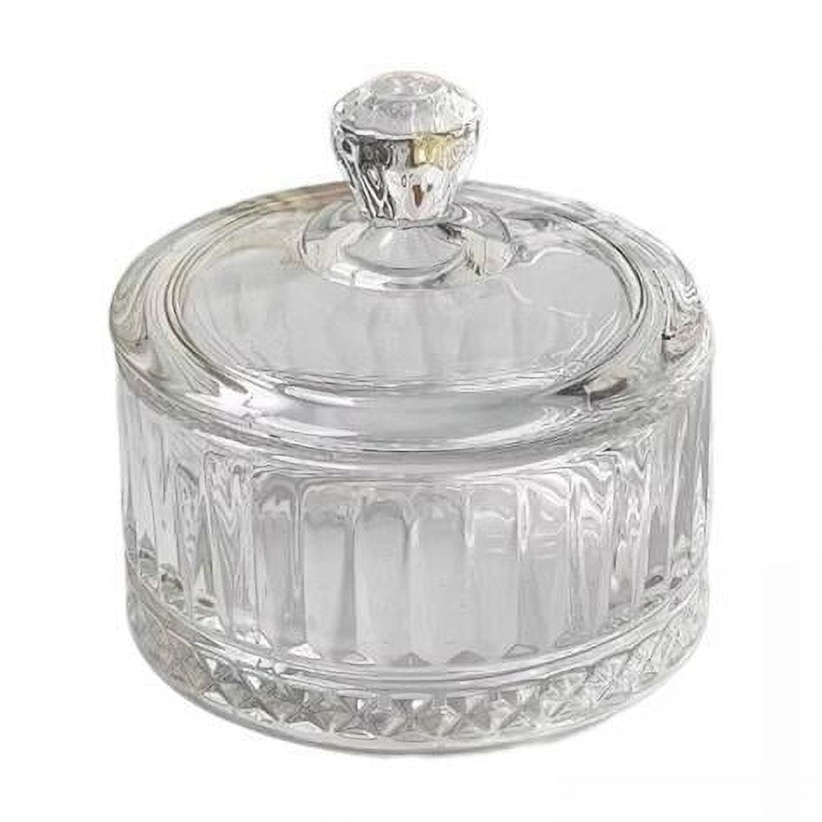 Baoblaze 6x Glass Candy Jar Cookie Dish Vanity Jewelry Box Decorative ...