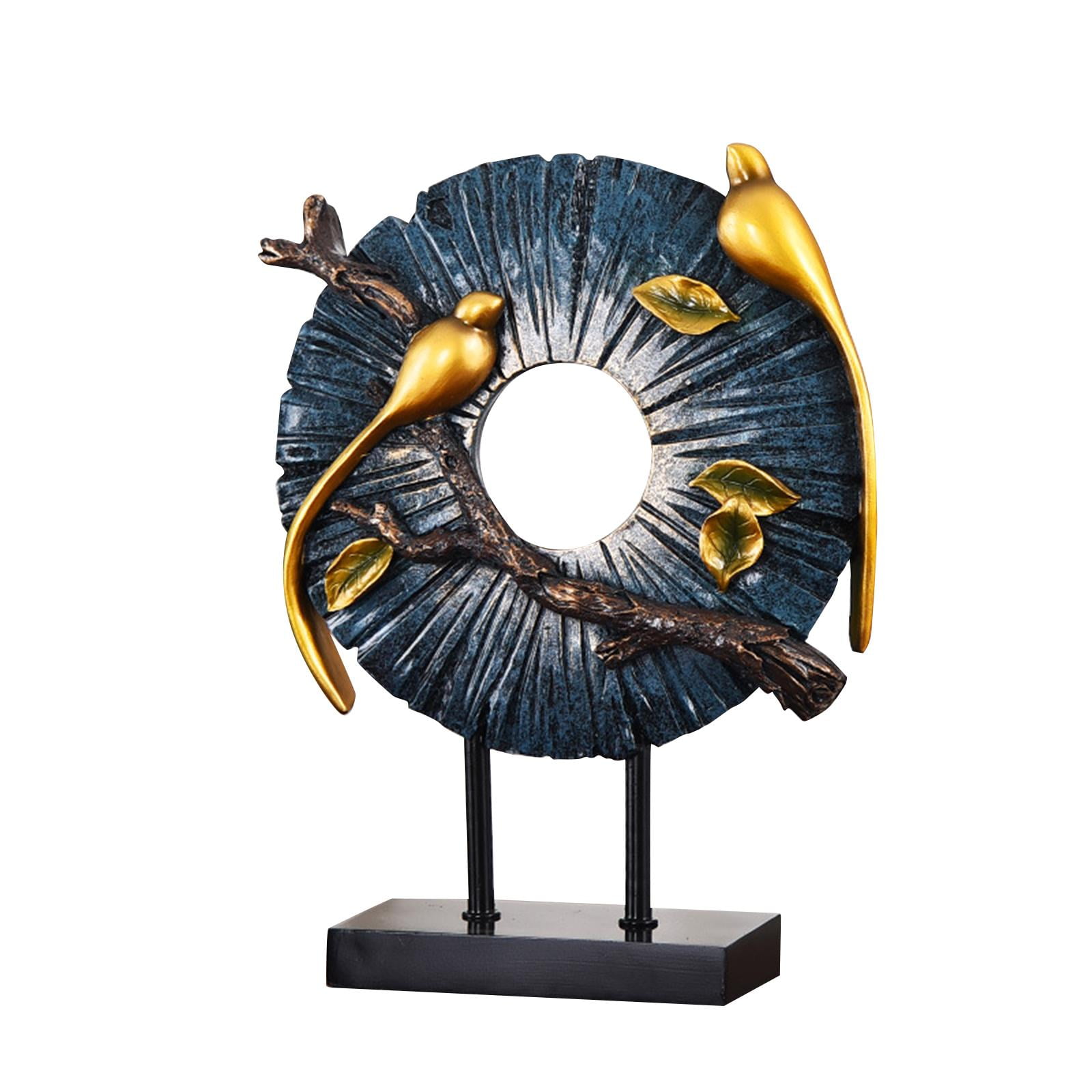 Baoblaze Blessing Birds Sculpture Desktop Ornament Modern Collection ...