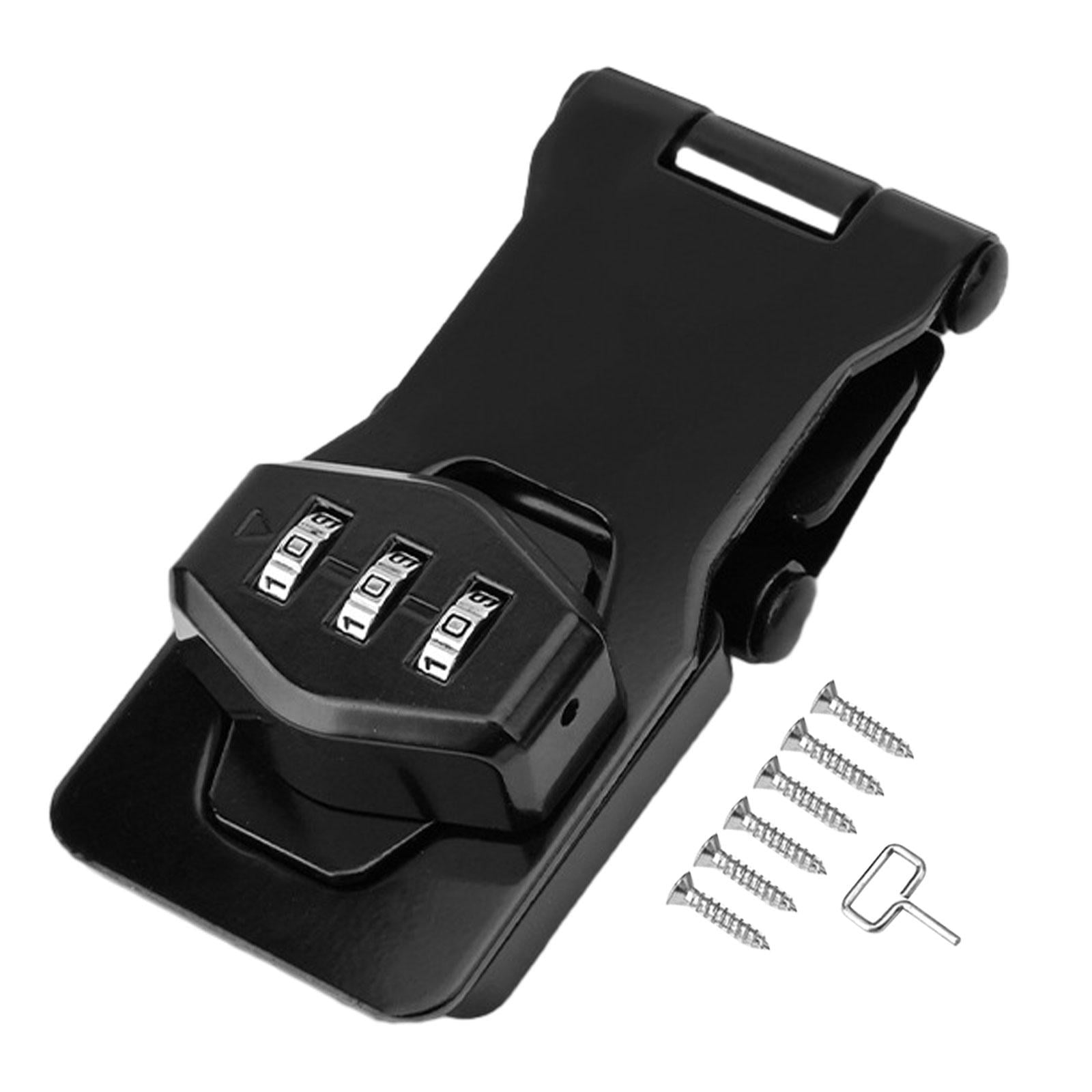 Baoblaze Cabinet Door Password Hasp Lock Accessory 90 degree or 180 ...