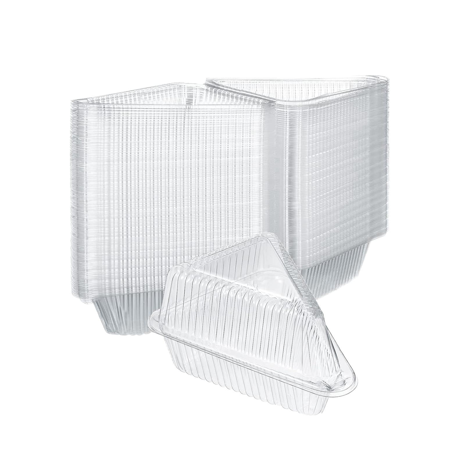 Baoblaze Cake Slice Containers with Lid Hinged Lid Cake Container for ...