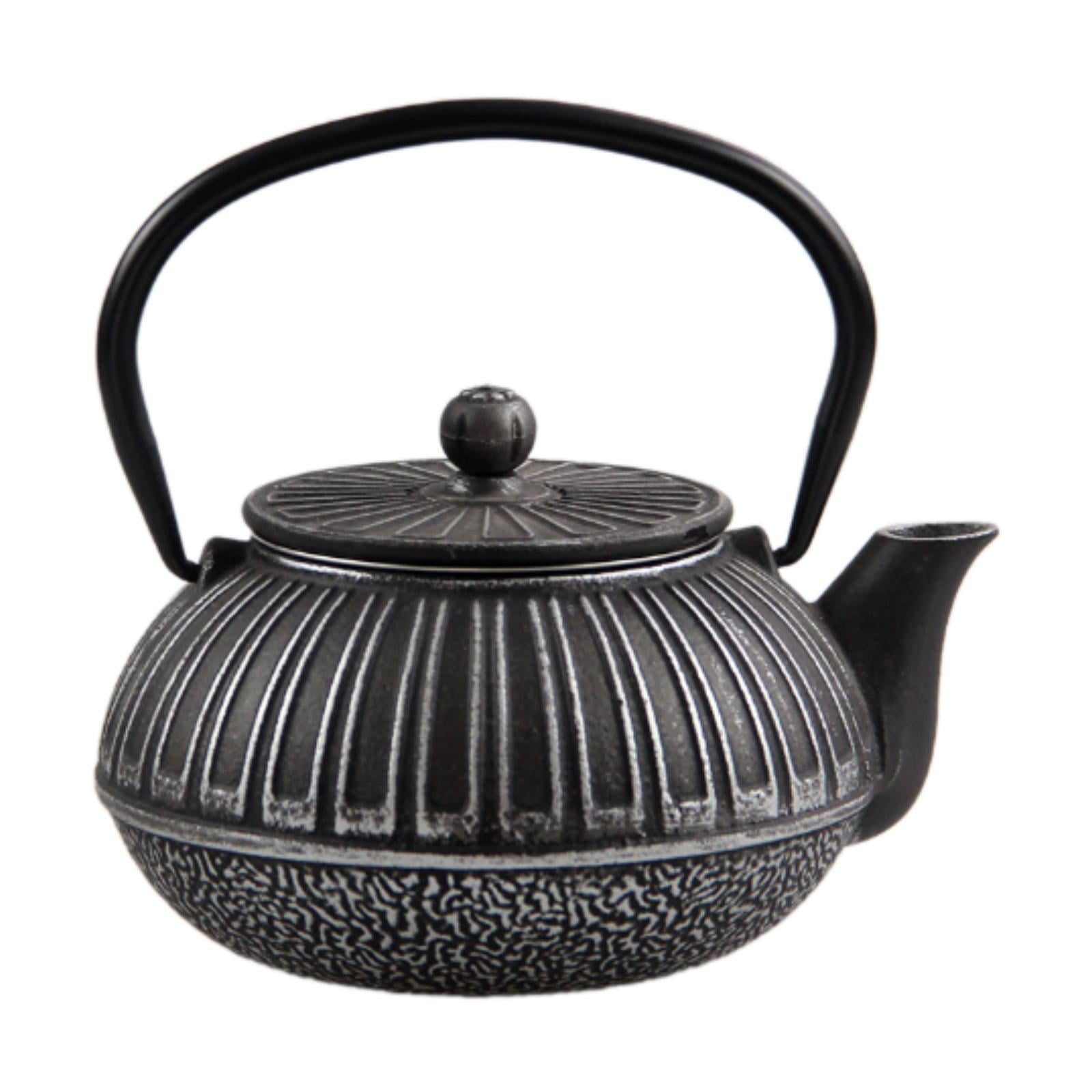 Baoblaze Cast Iron Teapot Rustic Loose Leaf Tea Pot Tea Kettle for ...