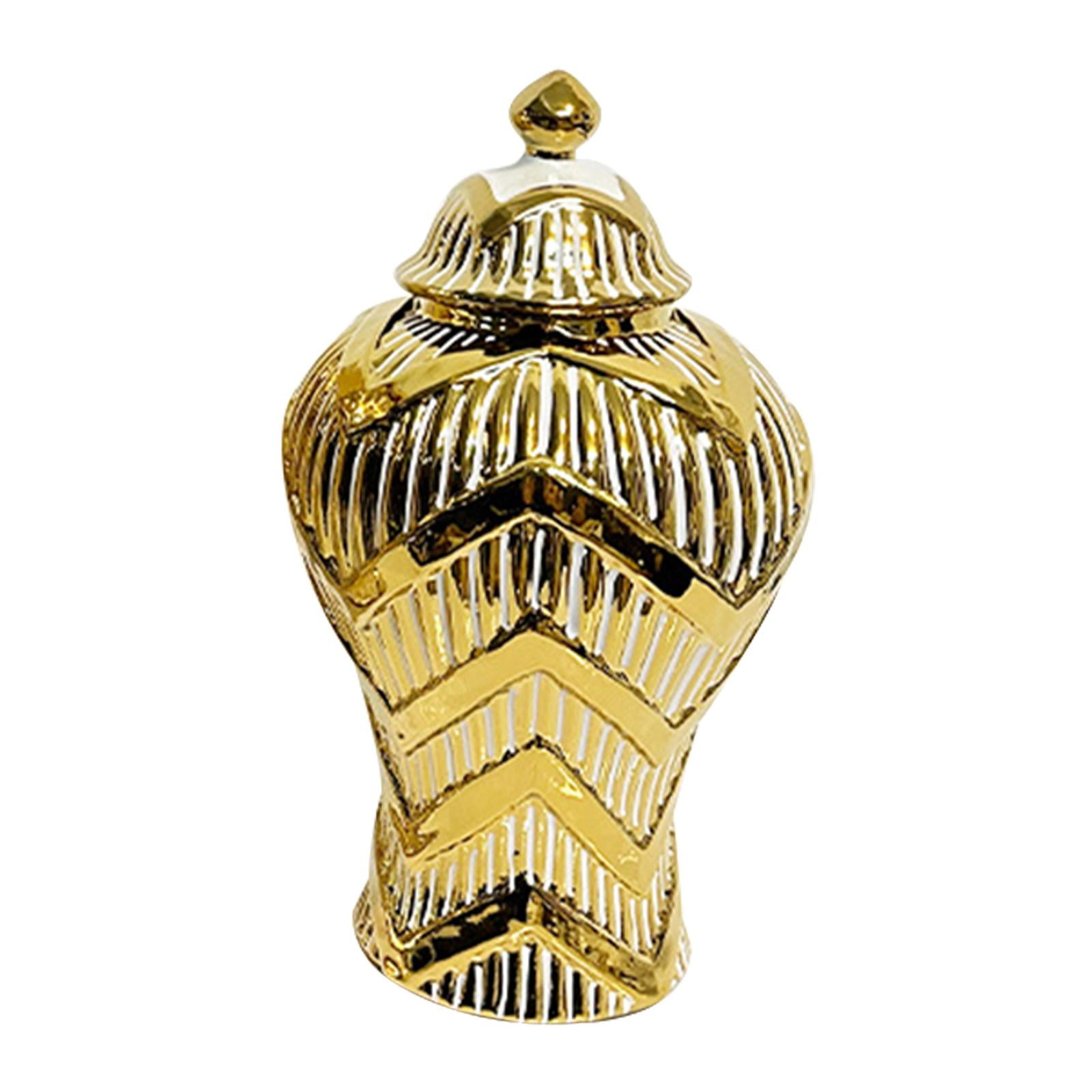 Baoblaze Ceramic Flower Vase Storage Jar 11.8inch Tall Decorative ...