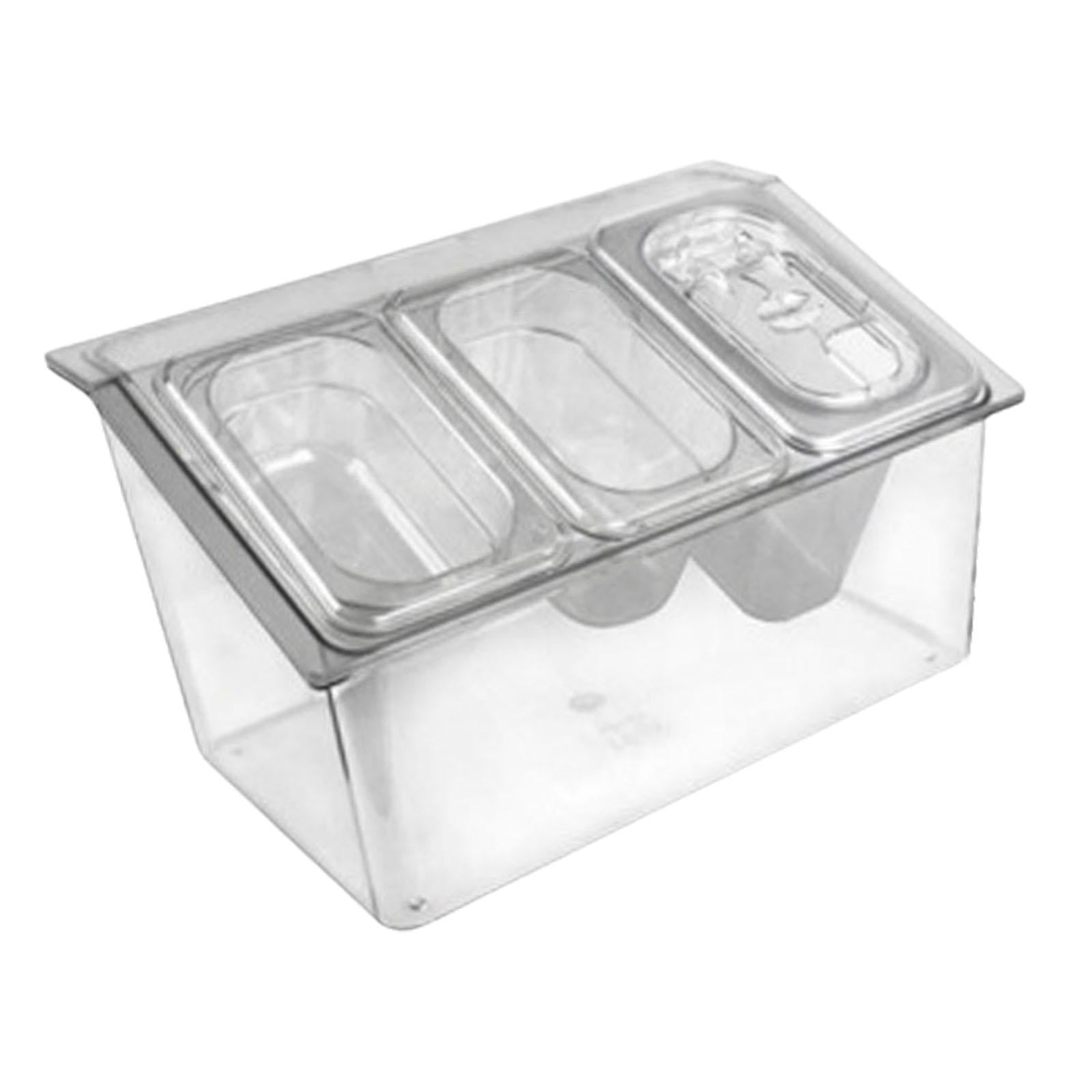 Baoblaze Chilled Condiment Server Transparent s Keeping Food Cool ...