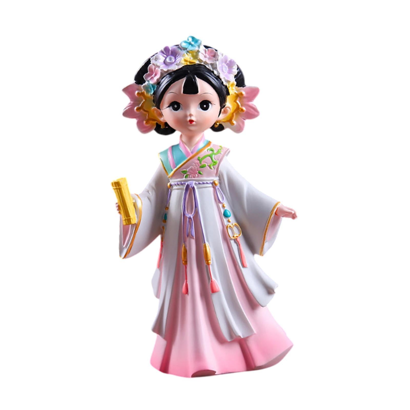 Baoblaze Chinese Ancient Beauty Statue Artwork Sculpture for Cafe ...