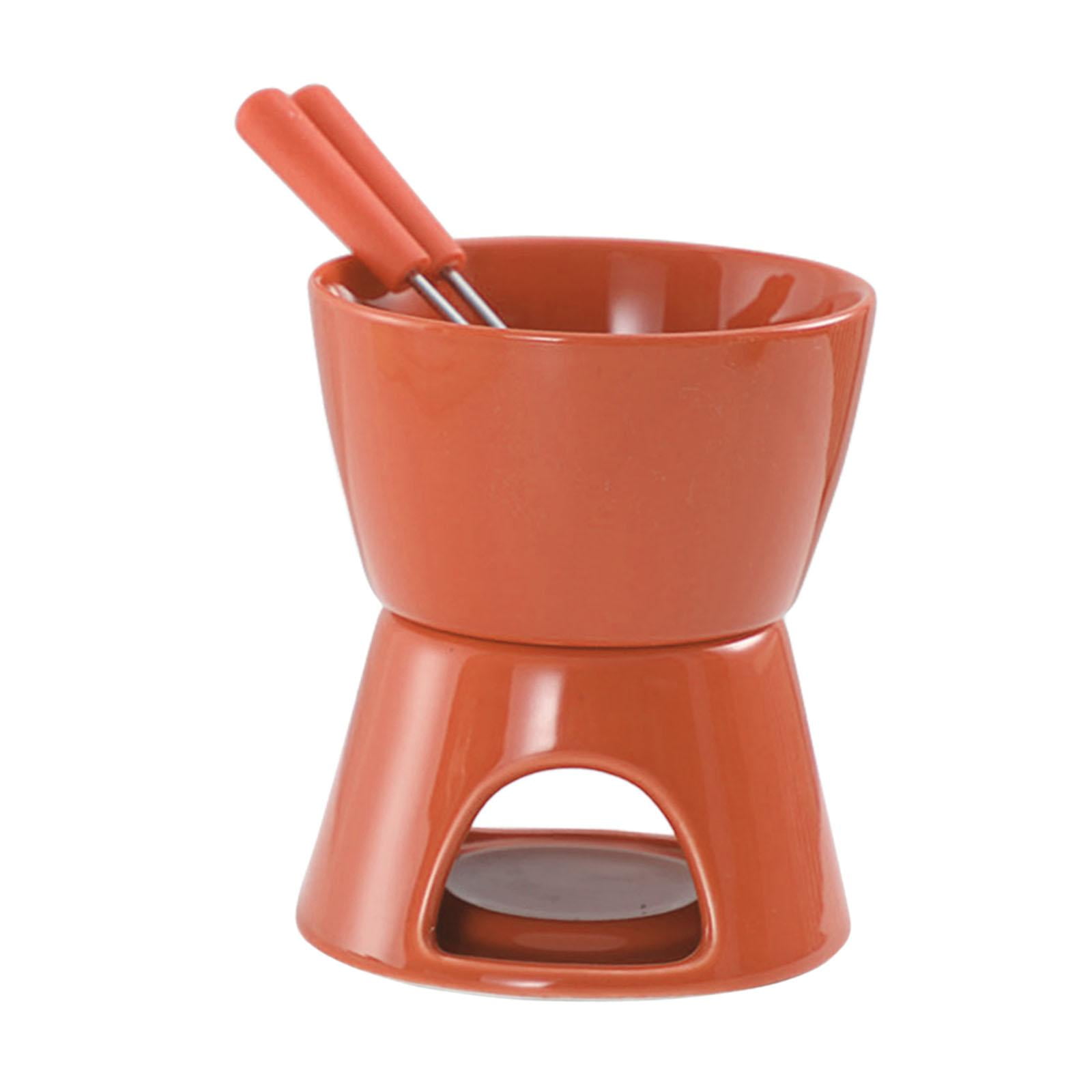 Baoblaze Chocolate Fondue Pot Butter Melt Pot Ceramic Hot Pot for Candy ...