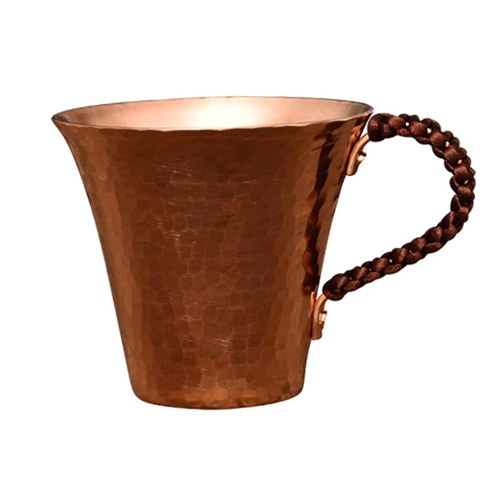Baoblaze Copper Coffee Mug Copper Tea Cup Teaware Copper Water Cup for ...