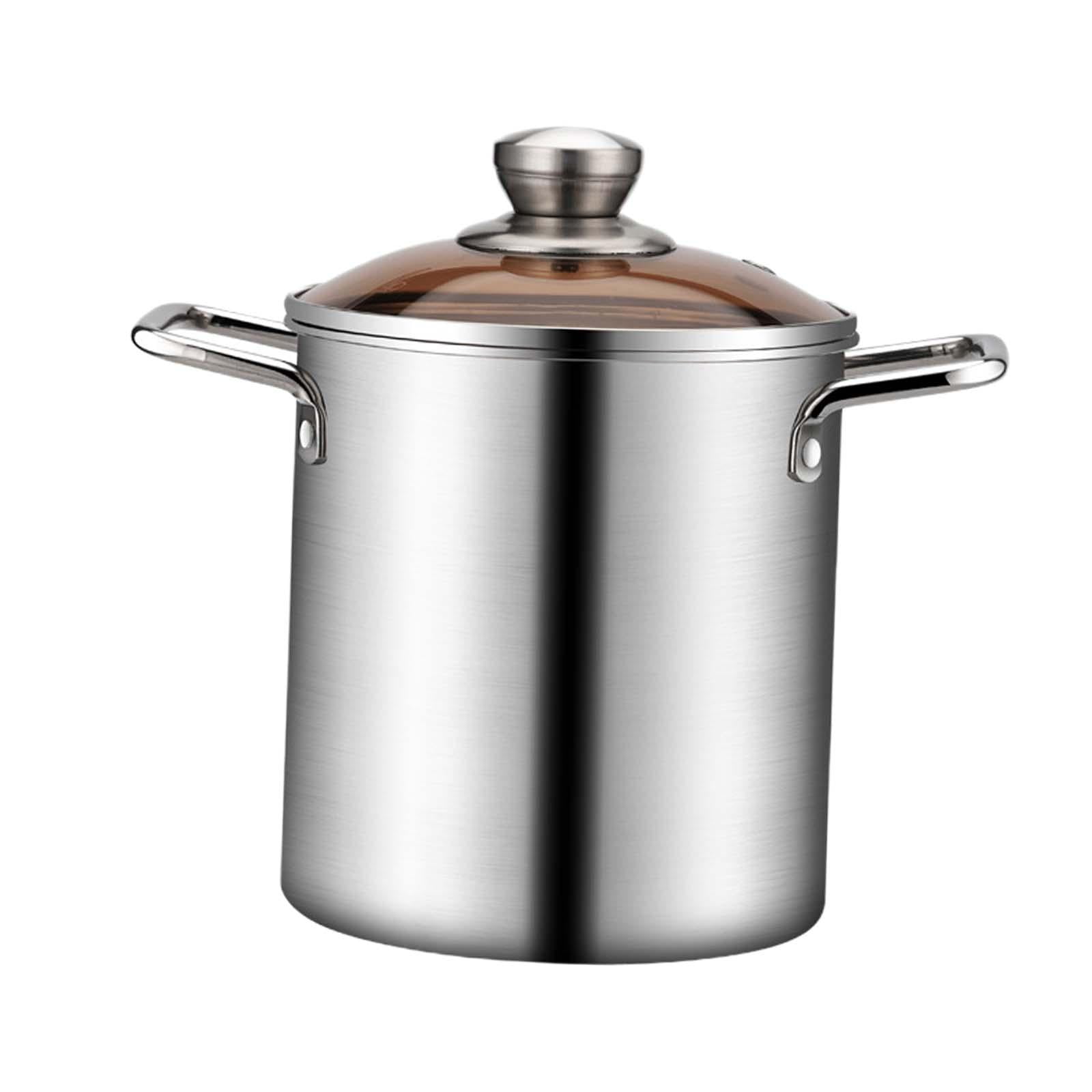 Baoblaze Deep Fry Pot with Double Handle Mini Deep Fryer for Dried Meat ...