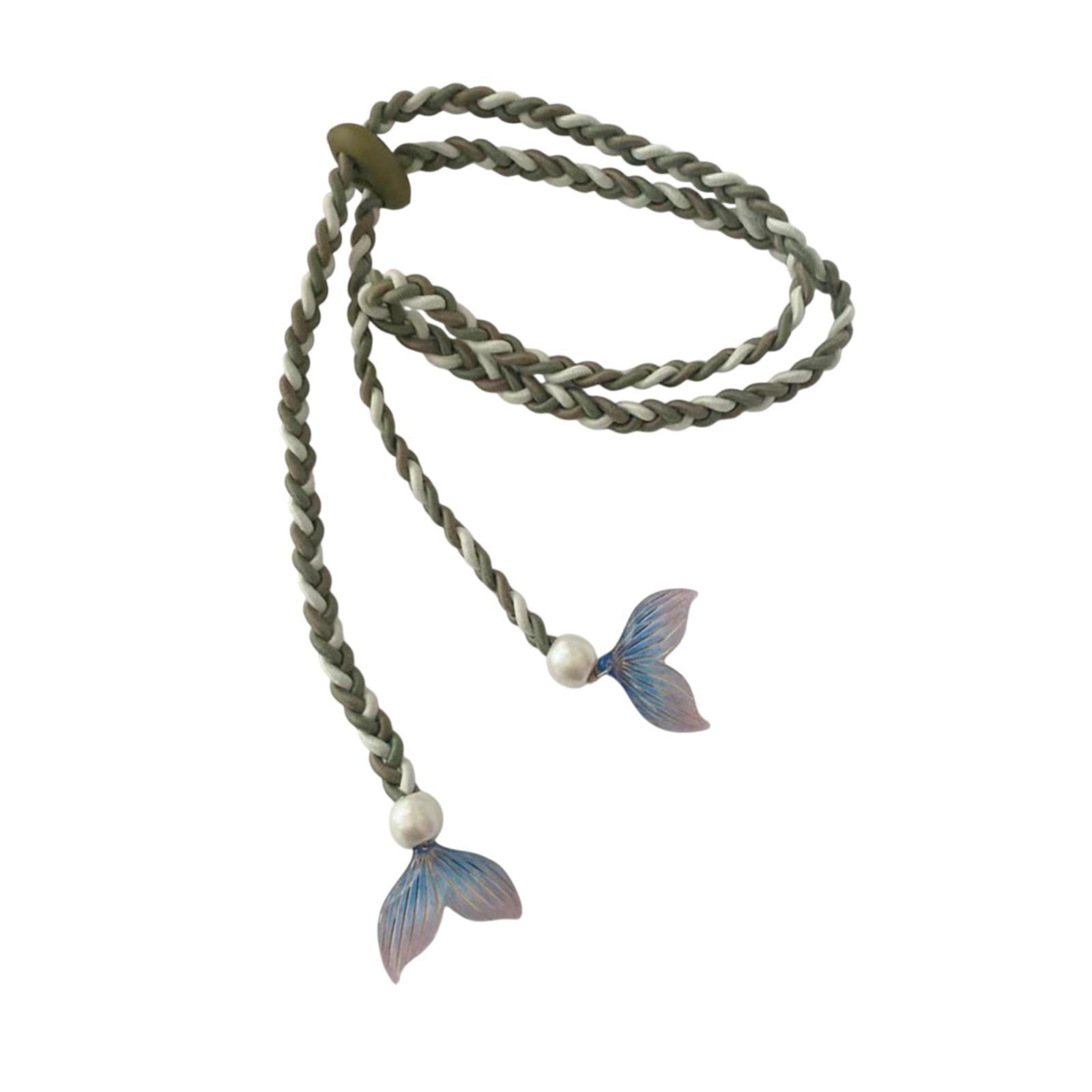 Baoblaze Diving Rope Snorkeling Long Hair Wrapper Hair Band Handmade ...