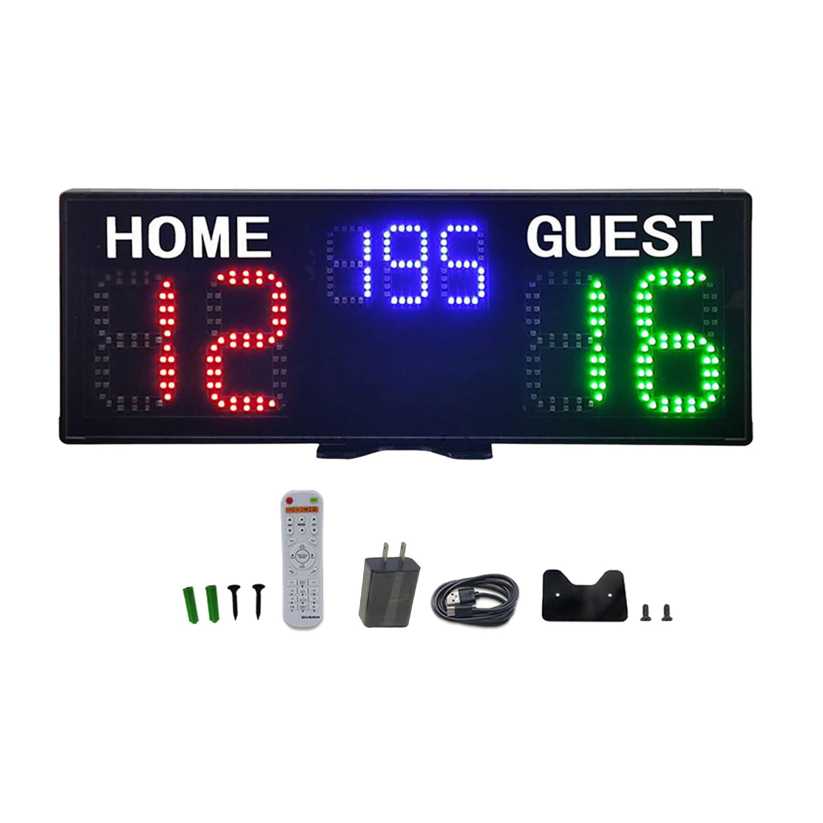 Baoblaze Electronic Basketball Scoreboard 7 Digit Scoreboard Score ...