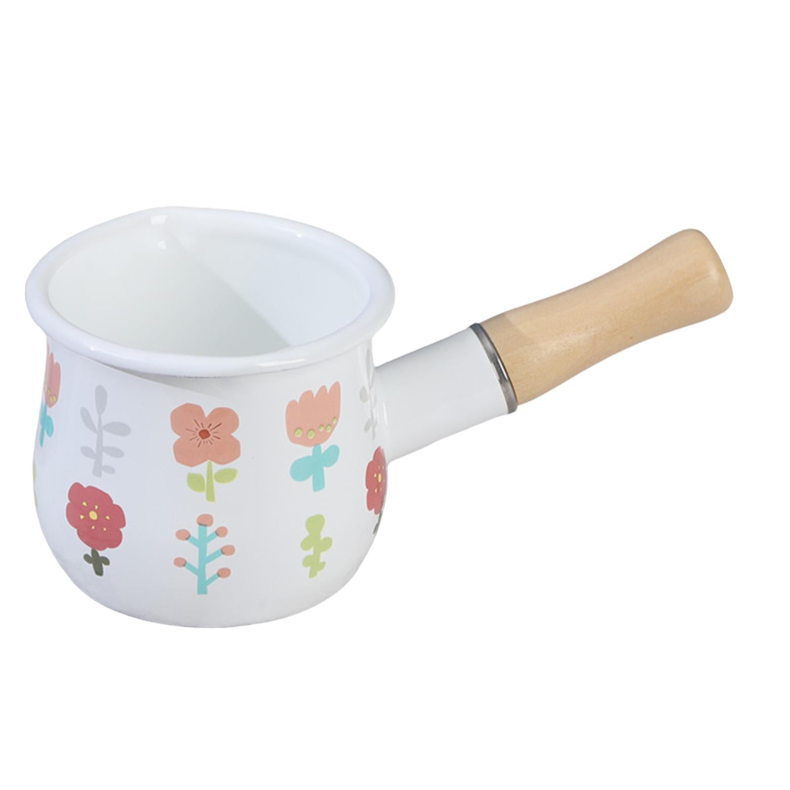 Baoblaze Enamel Milk Pot Heating Milk Melting Butter Boiling Water ...