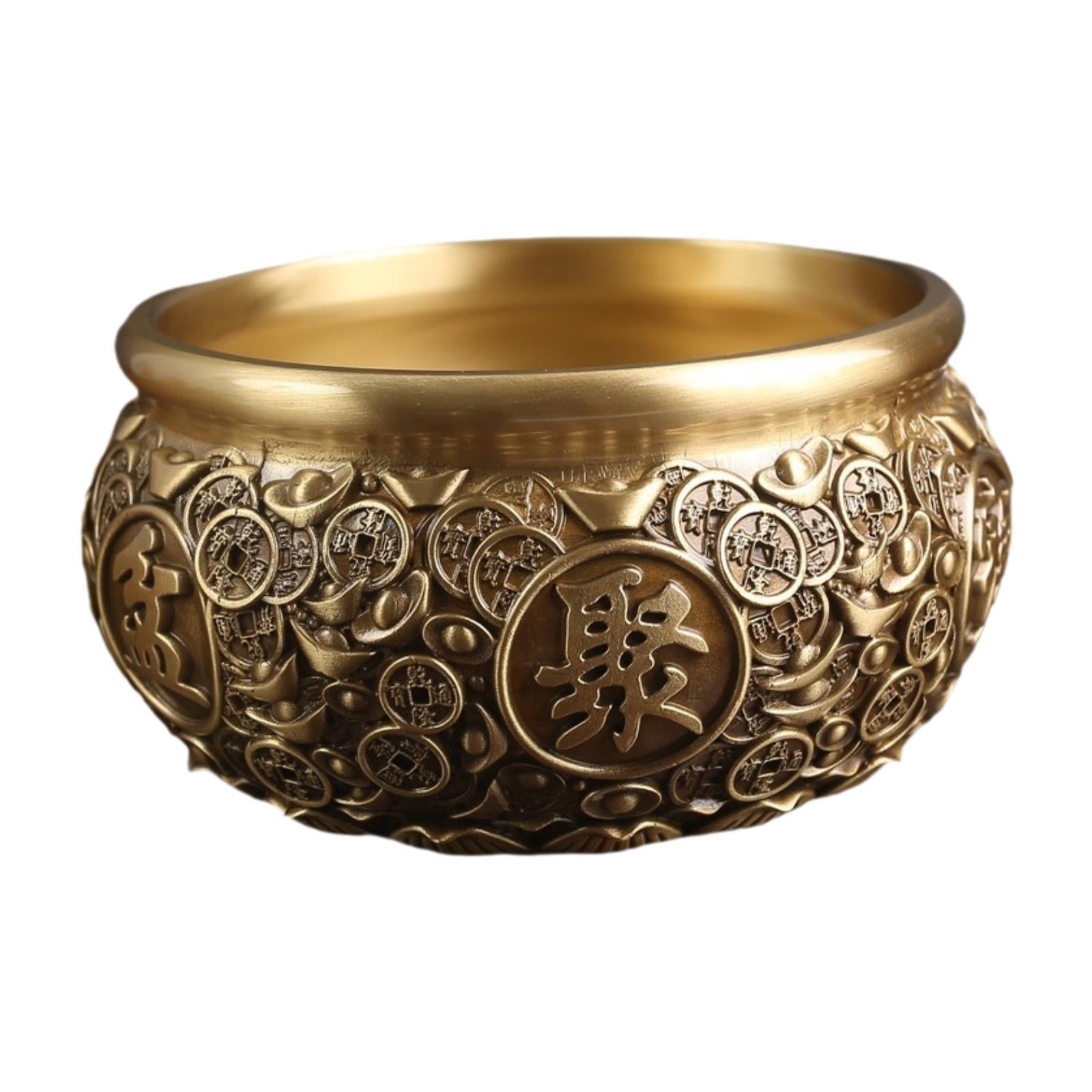 Baoblaze Feng Shui Treasure Basin Table Centerpiece Treasure Bowl ...