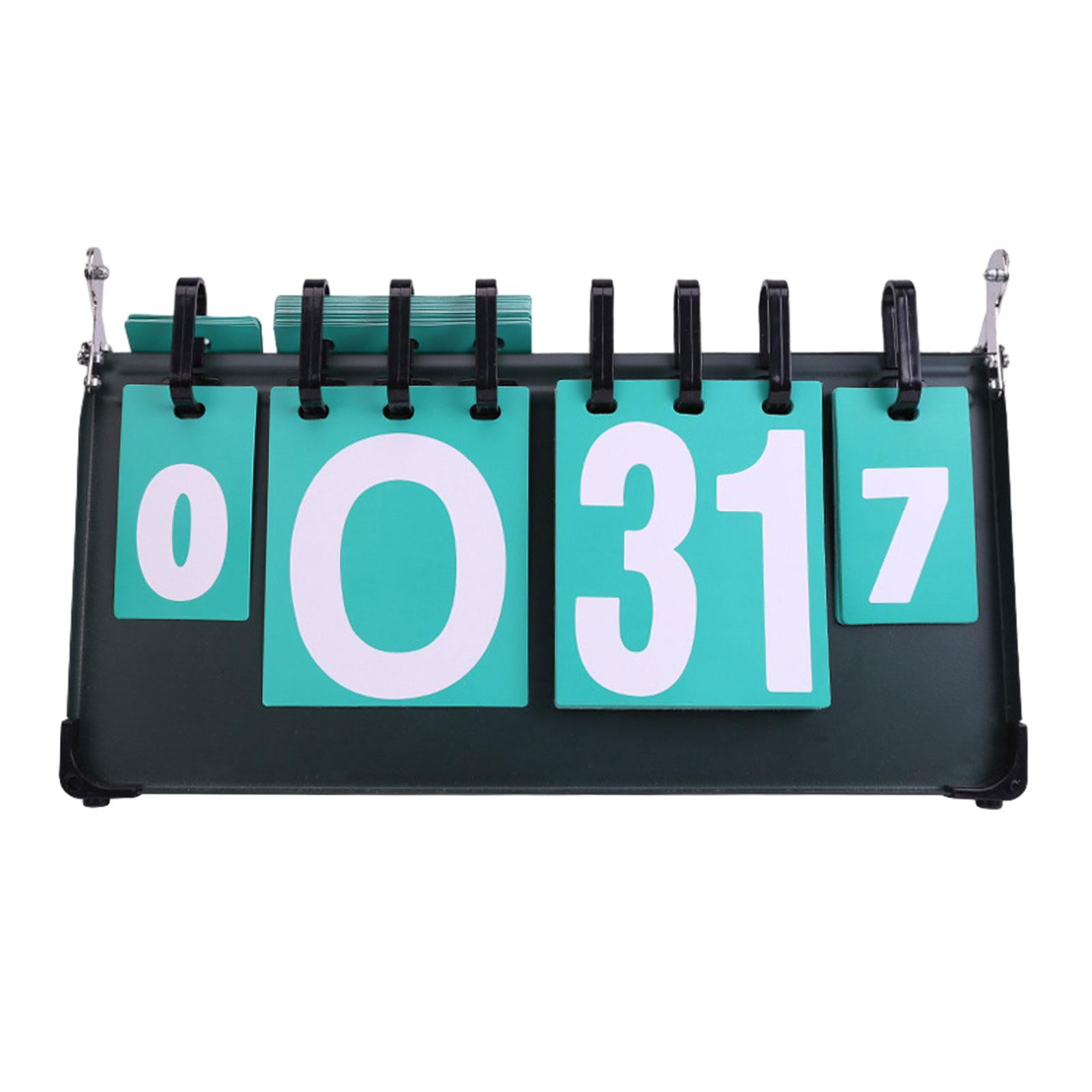 Baoblaze Flip Number Score Board Manual Scoreboard for Games Badminton ...