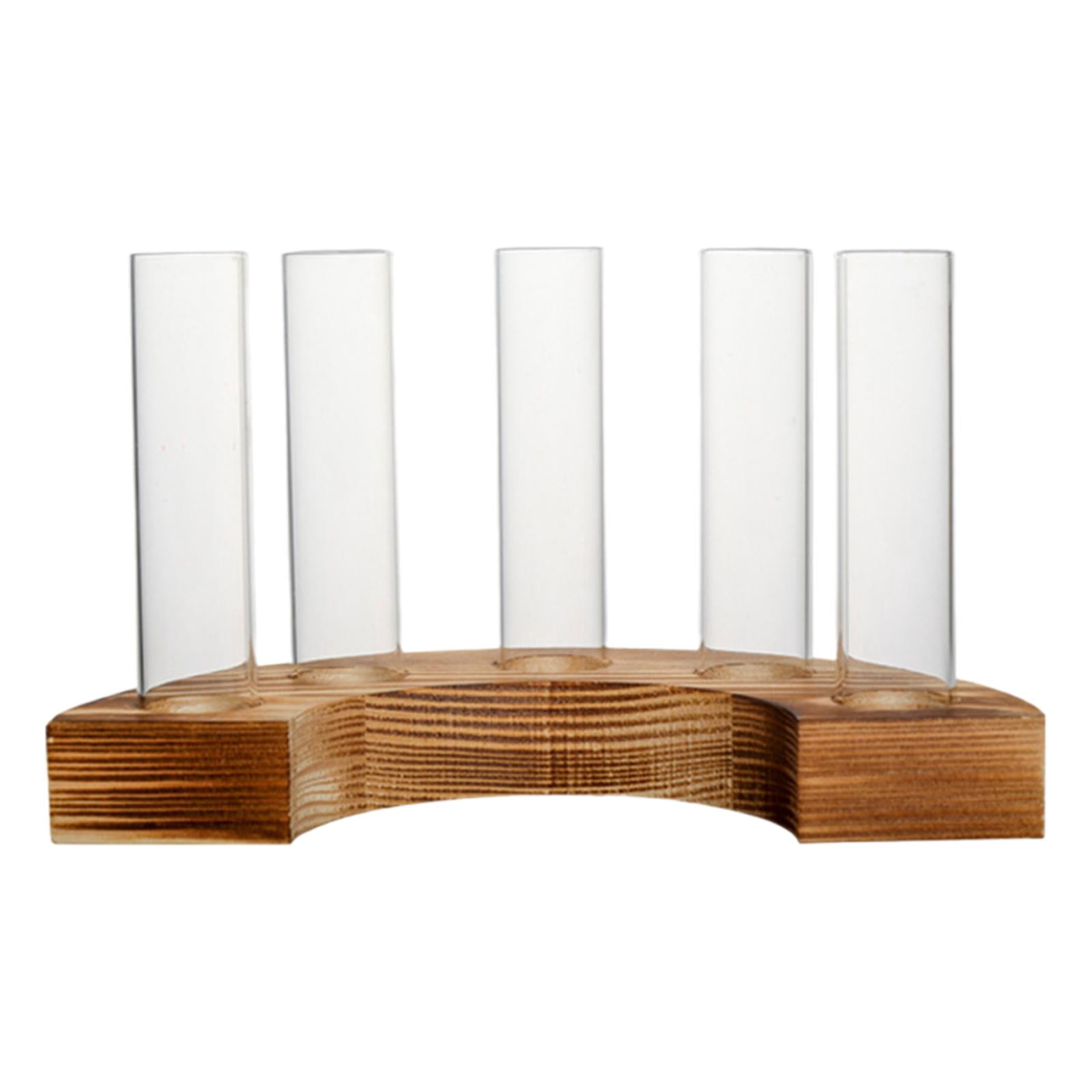 Baoblaze Glass Test Tube Vases Hydroponic Plant Terrarium Planter ...