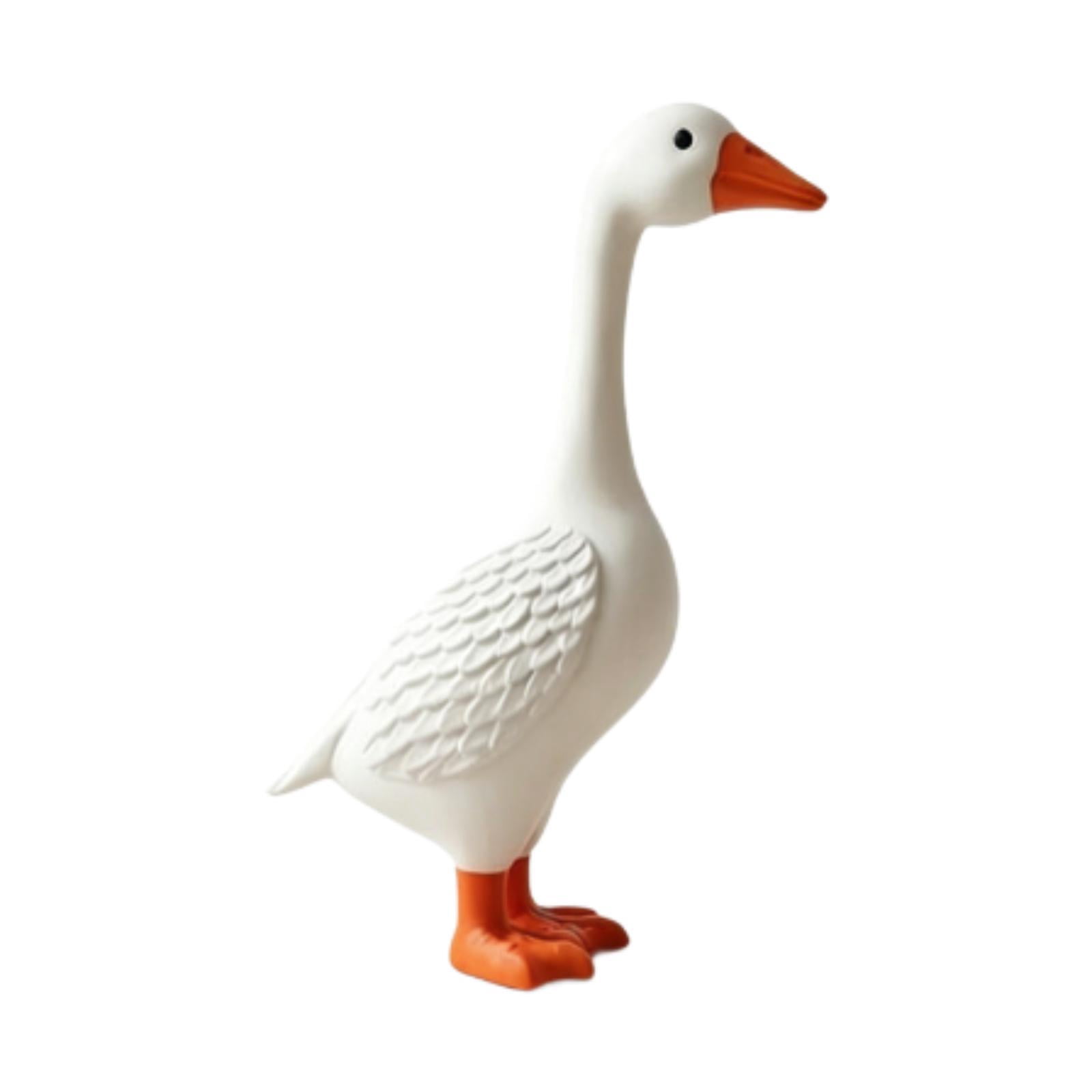 Baoblaze Goose Statue Animal Sculpture Resin Figurine Artwork for Home ...
