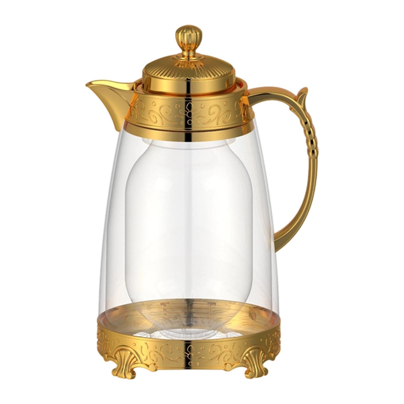 Baoblaze Iced Tea Pitcher Arabic Glass Carafe Kitchen with Spout Summer ...