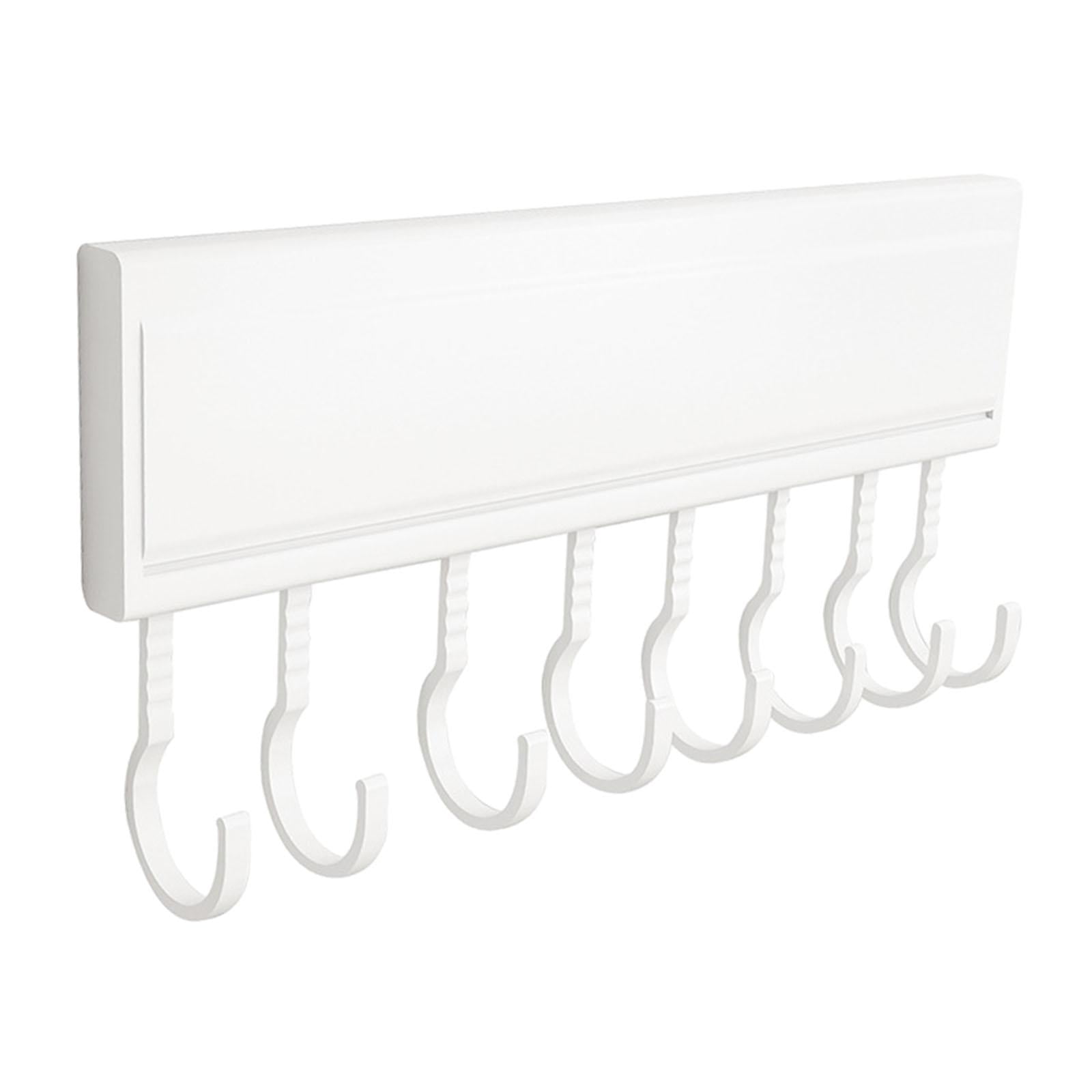 Baoblaze Kitchen Utensil Rack Hat Bracket Kitchen Sliding Hooks for ...
