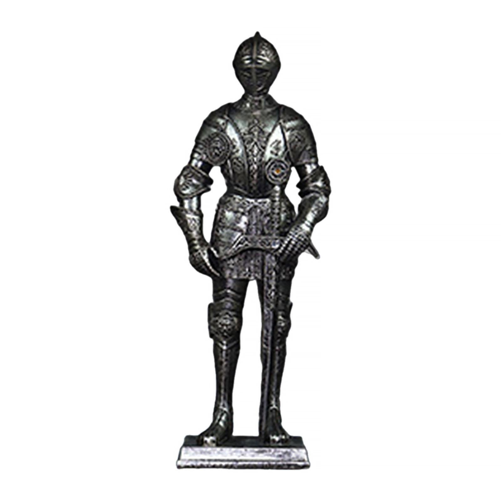 Baoblaze Knight Statue Vintage Retro Knight Figure for Cabinet Desk ...