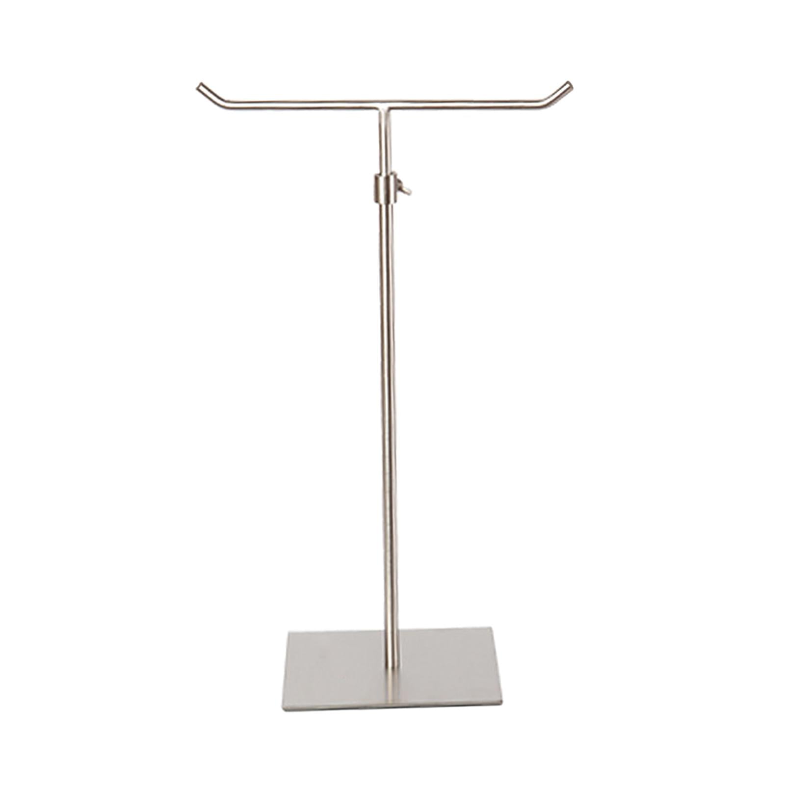 Baoblaze Metal Bag Display Rack Adjustable Double Hook Purse Stand for ...