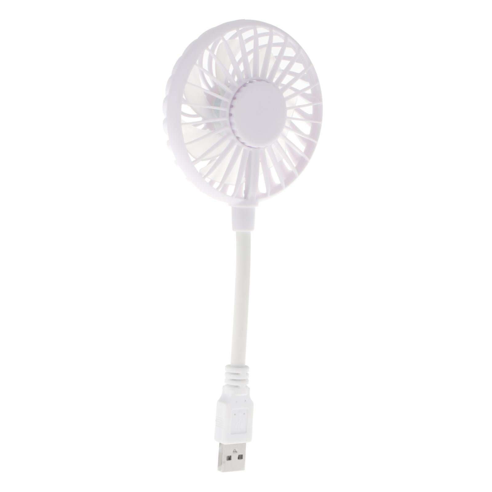 Baoblaze Mini Portable USB Fan Desk Fan Bendable Cable for Lightweight ...