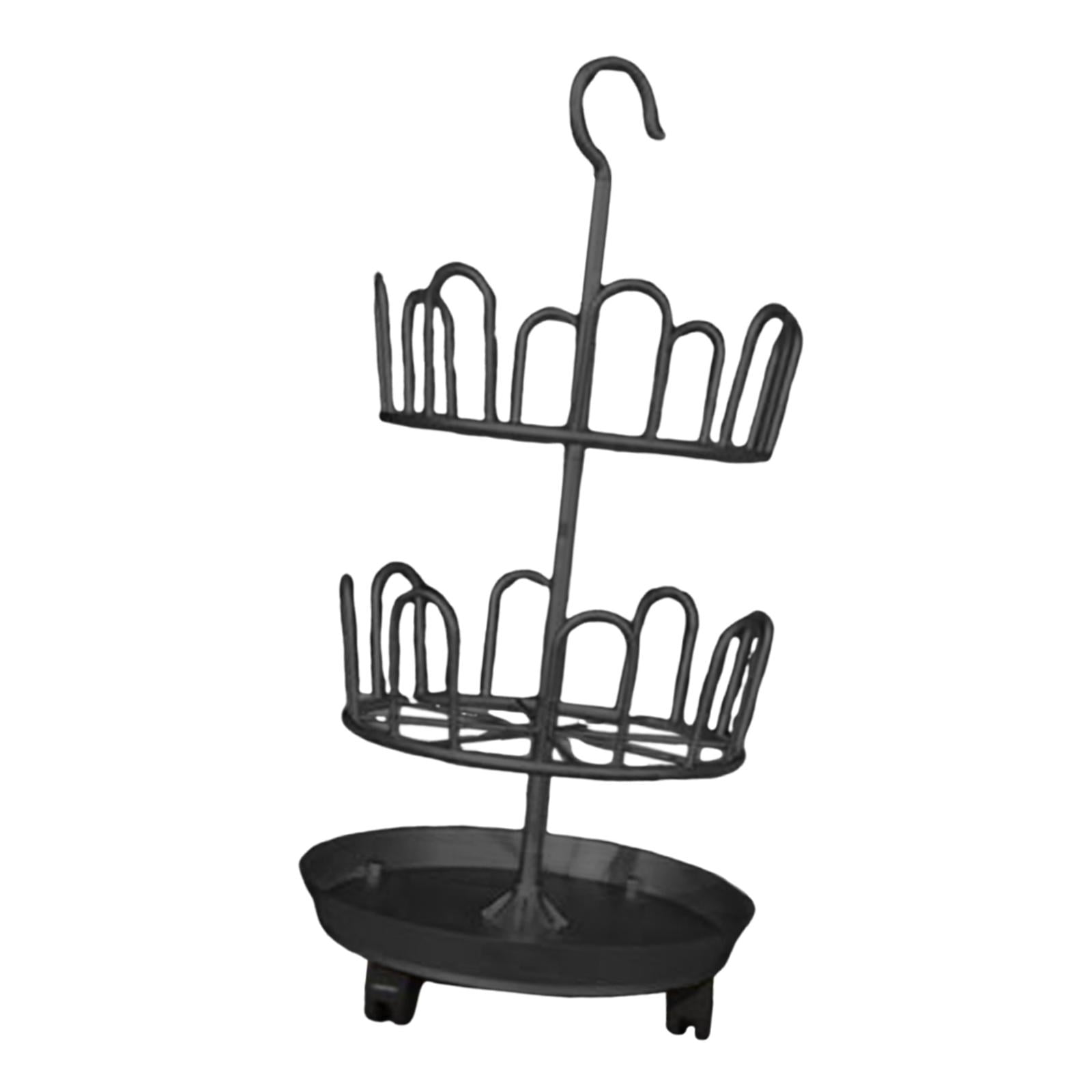 Baoblaze Revolving Shoe Tree Circular Revolving Shoe Rack for Cloakroom ...