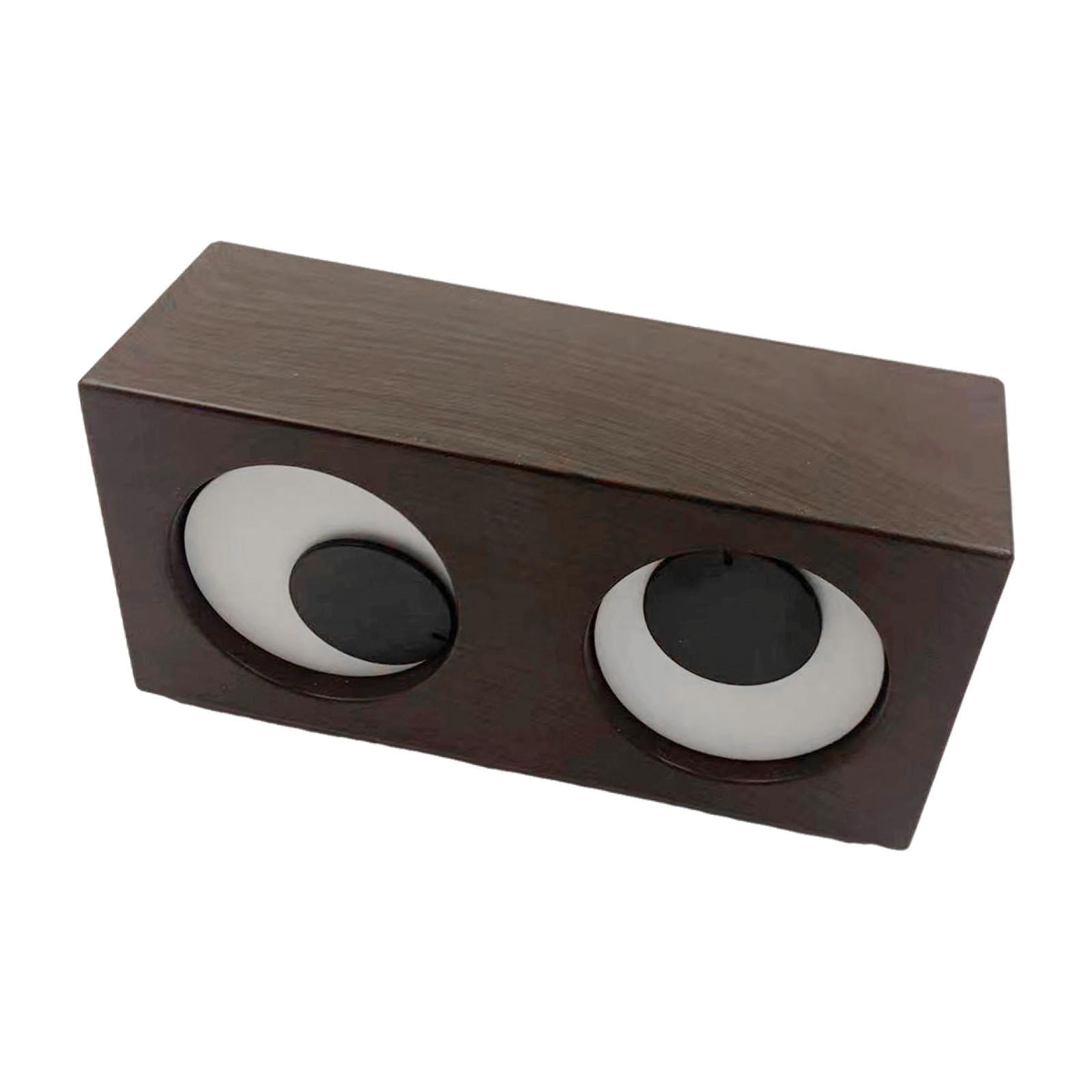 Baoblaze Rotating Eyes Clock Big Eyes Clock Desktop Bedside Tables Time ...