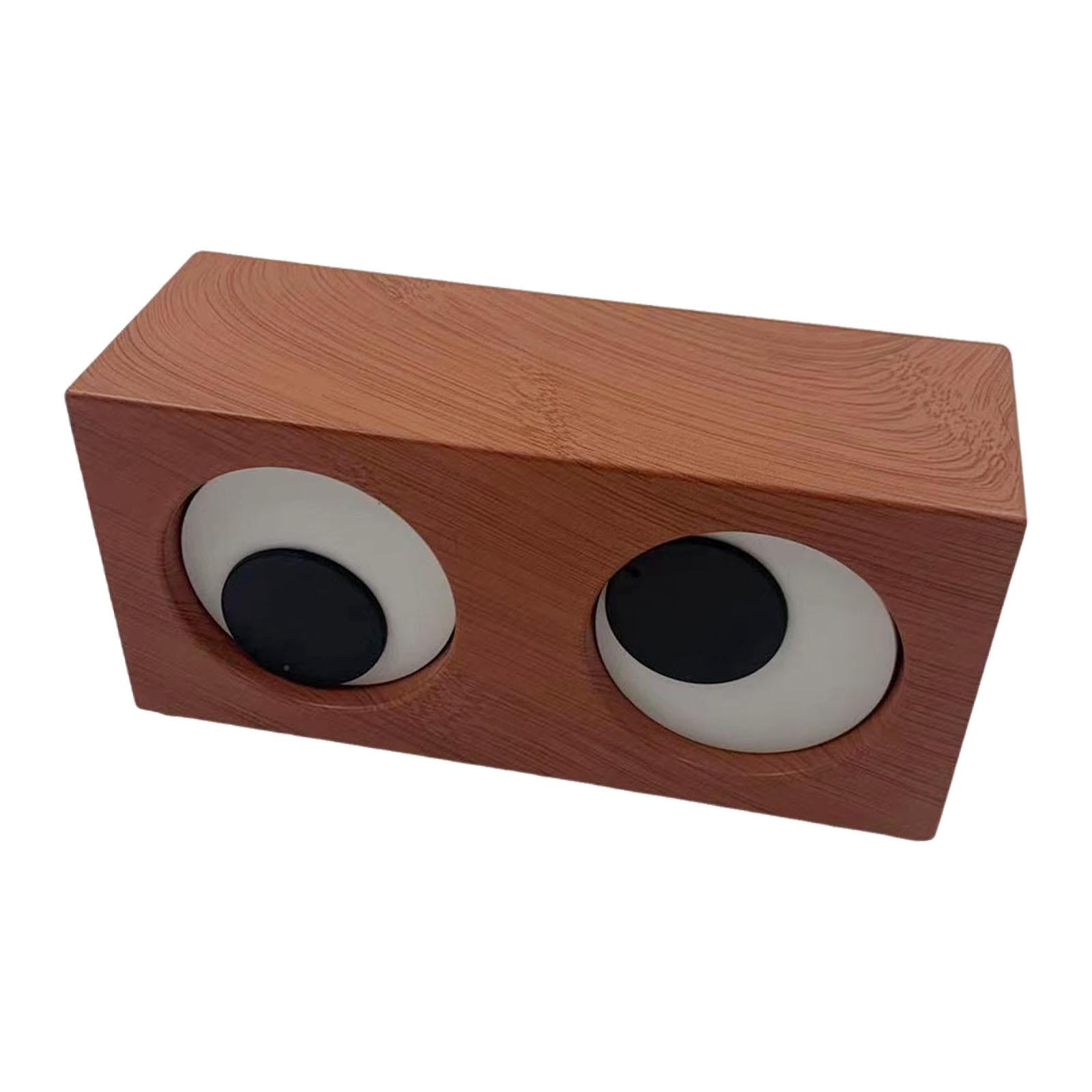 Baoblaze Rotating Eyes Clock Big Eyes Clock Desktop Bedside Tables Time ...