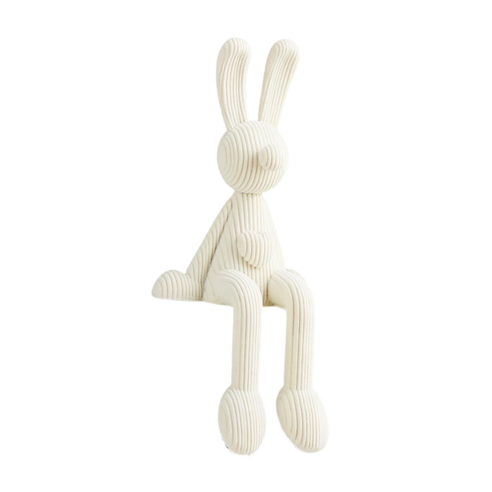 Baoblaze Sitting Figurine Cute Animal Sculpture Bunny Centerpieces ...