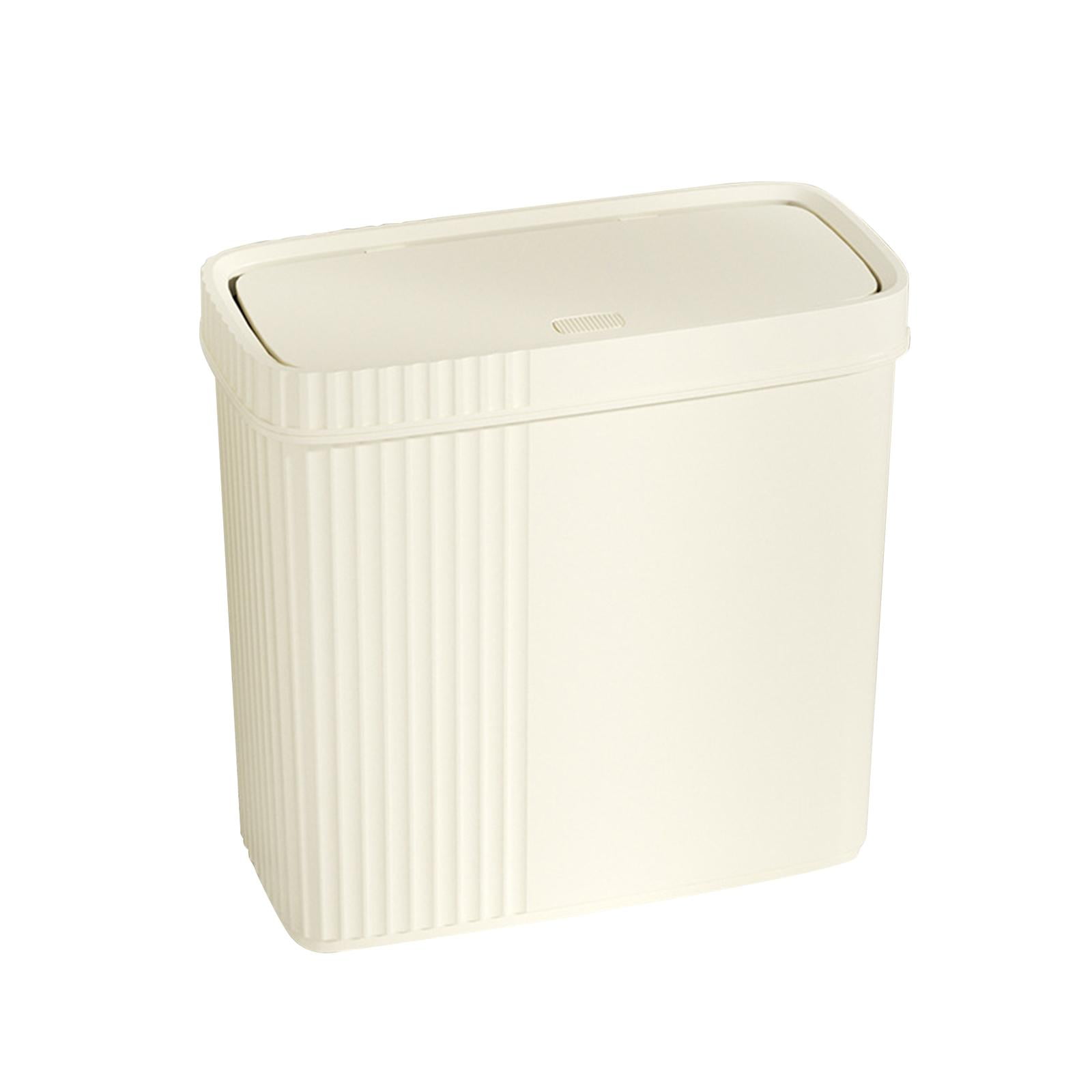 Baoblaze Slim Narrow Bathroom Trash Can Multipurpose for Apartments ...