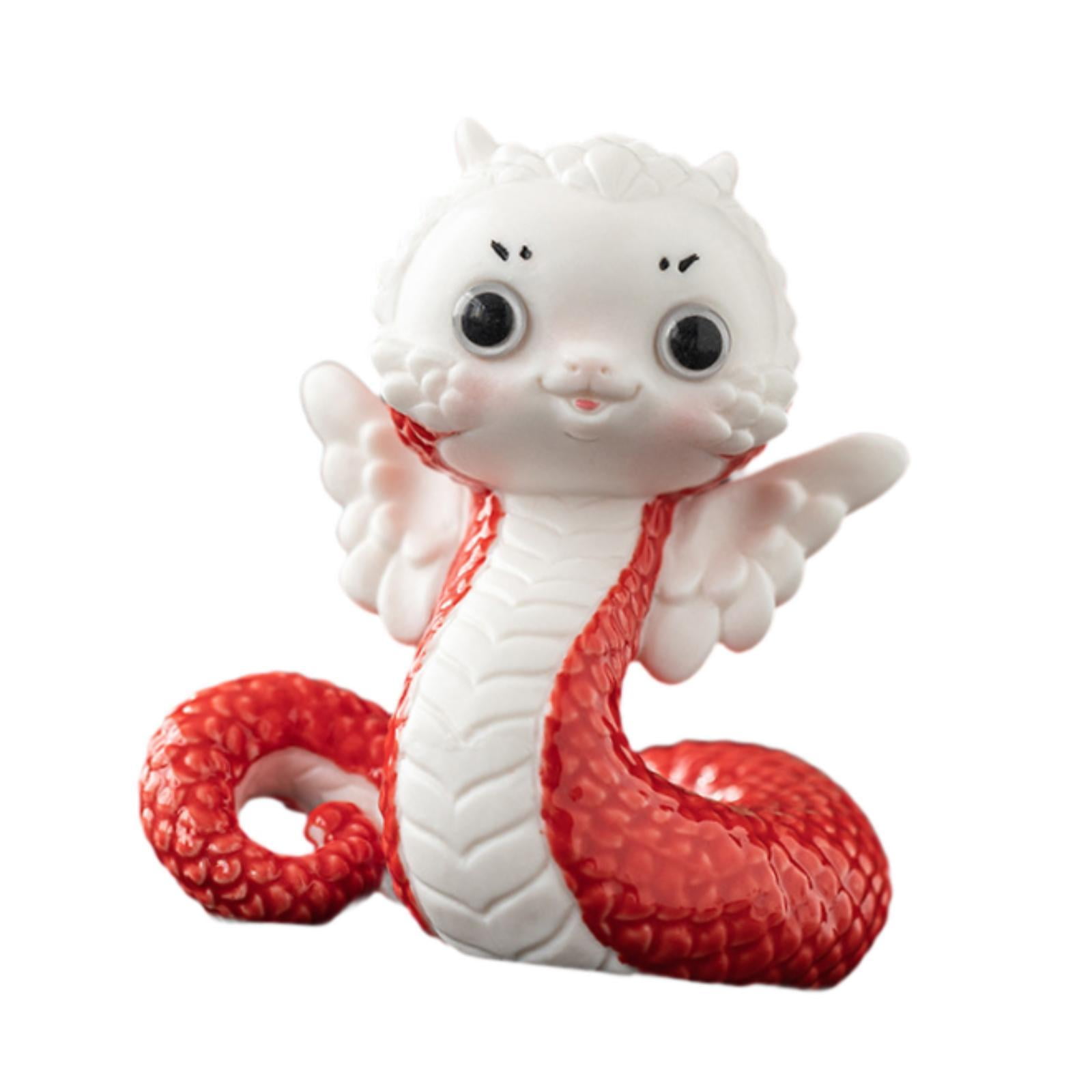 Baoblaze Snake Statue Collection Bookshelf Tea Pet for Living Room Tea ...