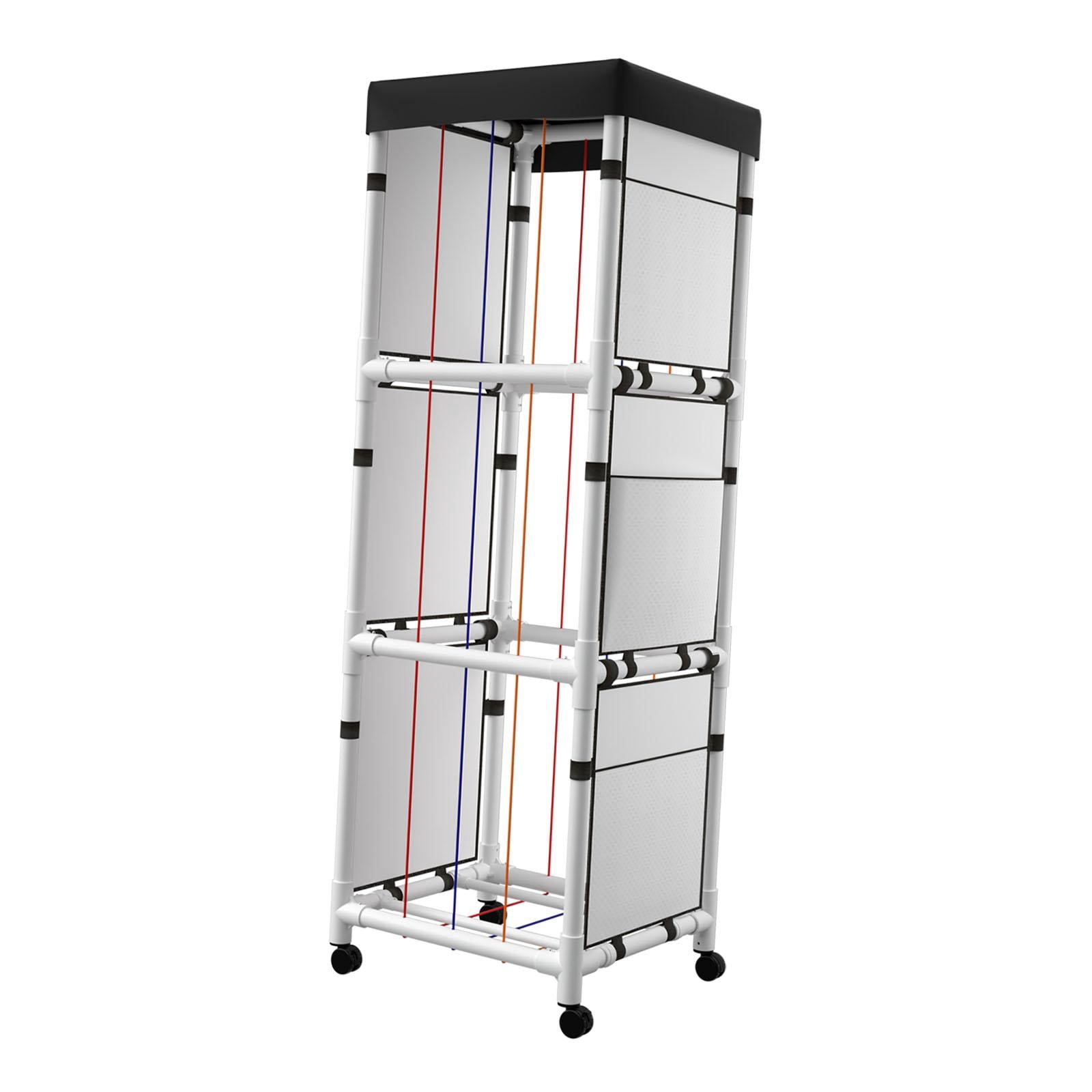Baoblaze Stuffed Animal Storage Rack with Wheels Toy Shelf for Playroom ...