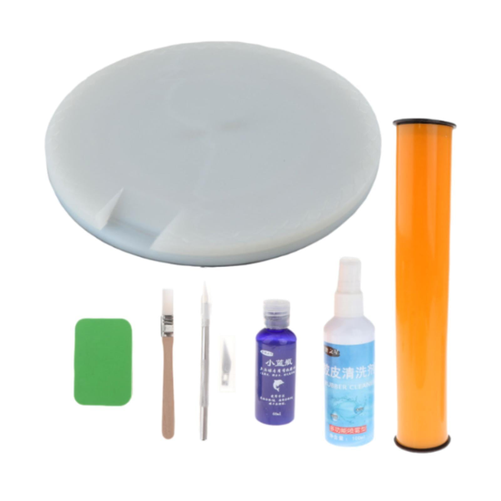 Baoblaze Table Tennis Racket Rubber Cutting Diameter 22cm Non Slip DIY ...