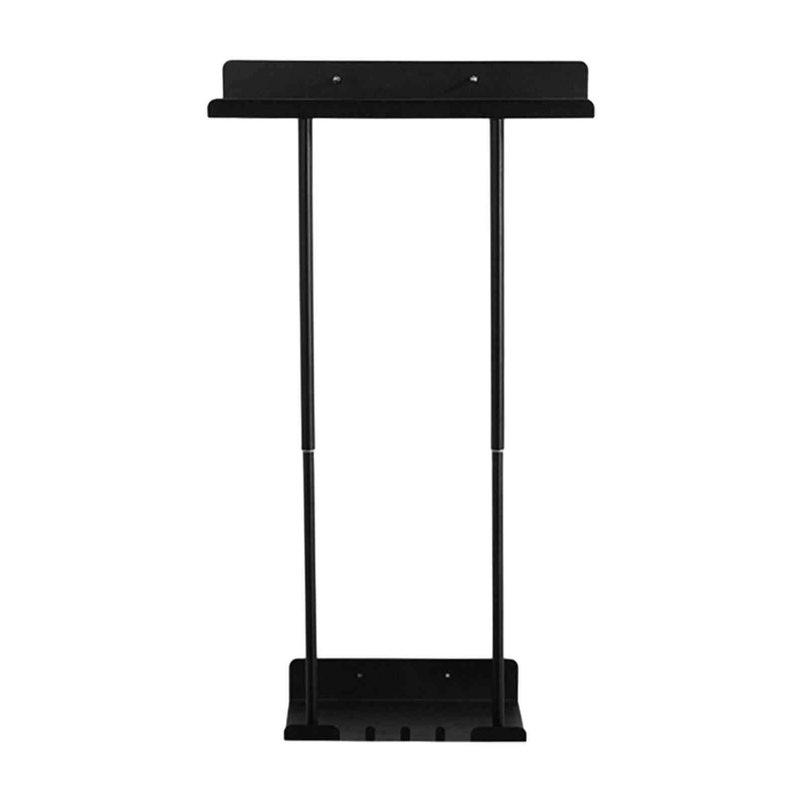 Baoblaze Towel Rack Bathroom Accessories Black Extendable Towel Holder ...