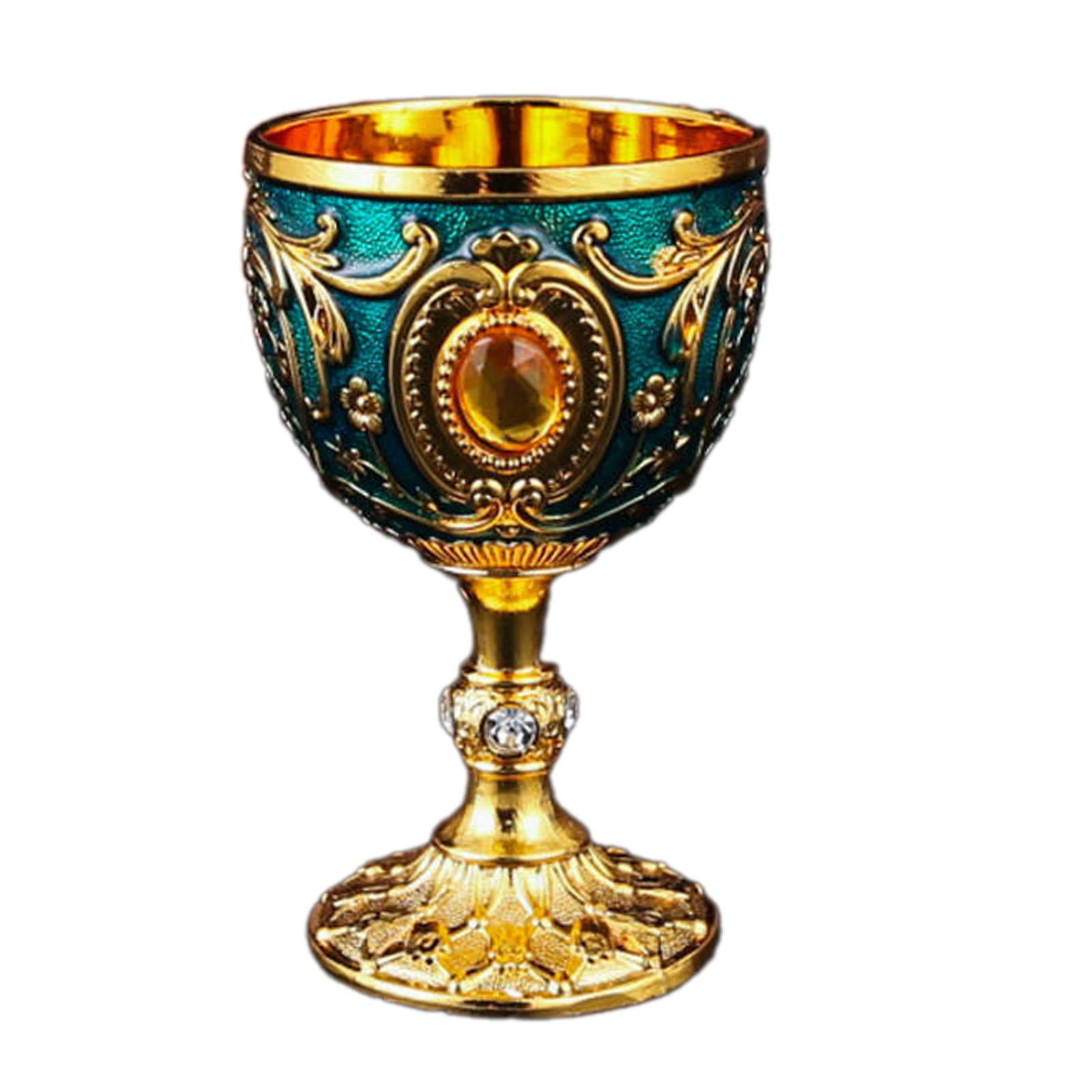 Baoblaze Vintage Medieval Goblet Handcraft Gifts Ceremonial Drinkware ...