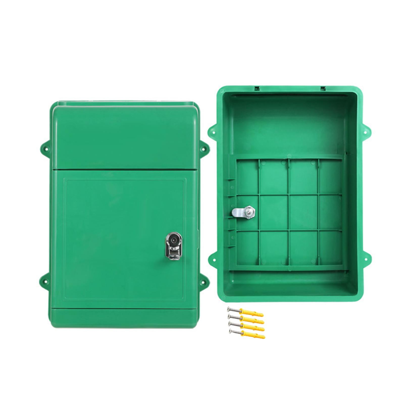 Baoblaze Wall Mount Mailbox Back Hollow Letter Box for Office Building ...