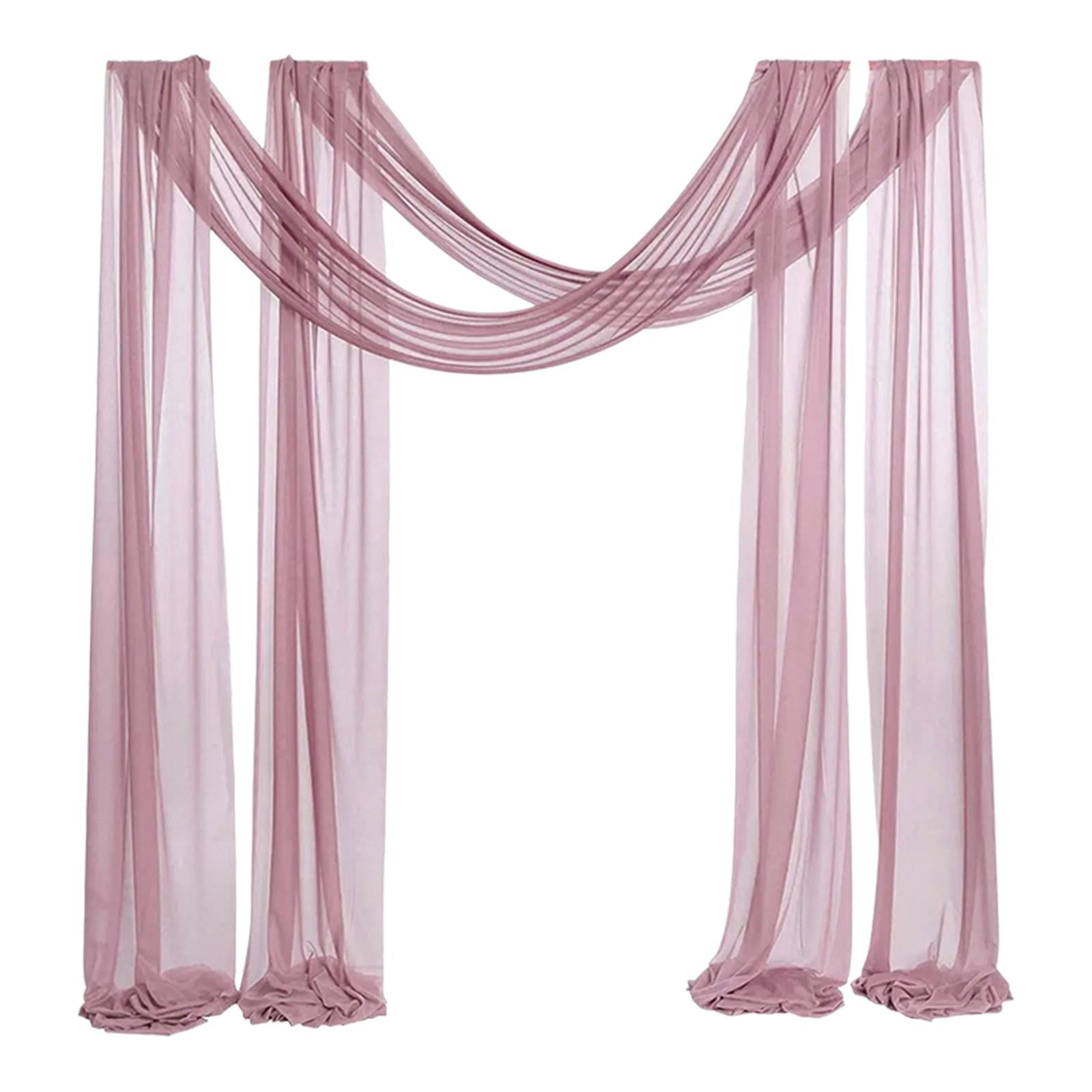 Baoblaze Wedding Arch Chiffon Drape Table Runner Panel for Stage Party ...