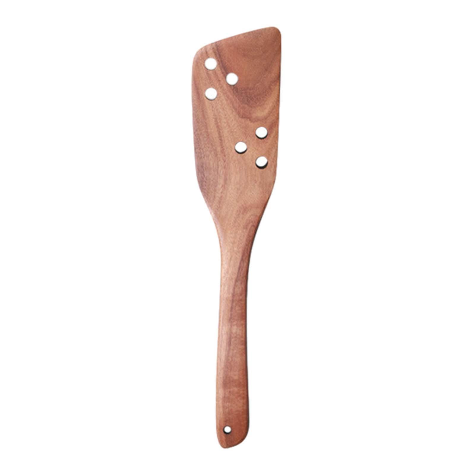 Baoblaze Wooden Turner for Cooking Flat Frying Turner for Pan and Wok ...