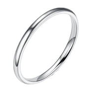 Enso Rings Hammered Stackables Silicone Ring - Crimson - 5 - Walmart.com