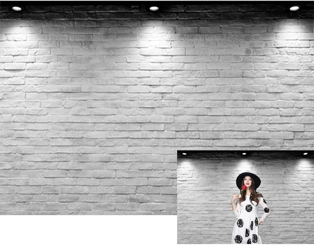 Baocicco Vinyl 10x8ft Backdrop Photography Background White Brick Wall ...