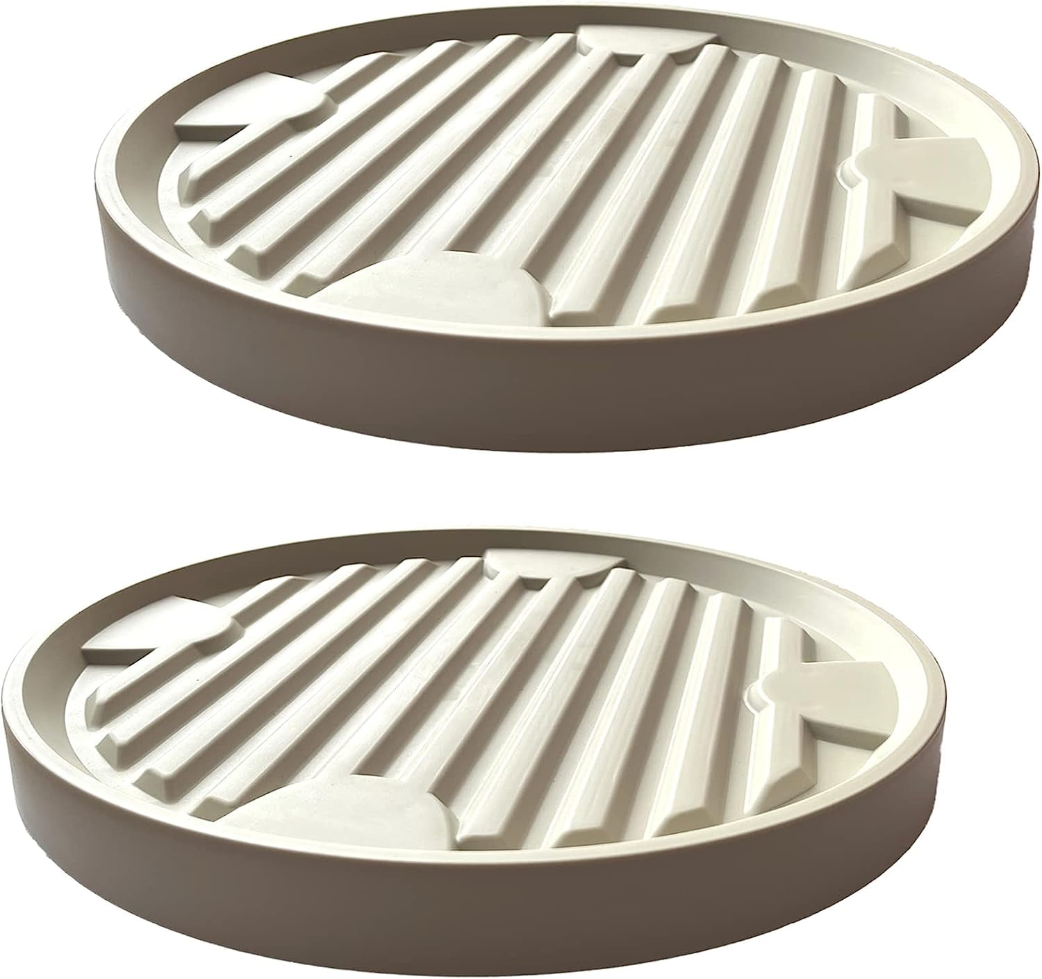 Baodeli 2 Pcs Plant Caddy Hidden Wheels Rolling Planter Caddies With ...